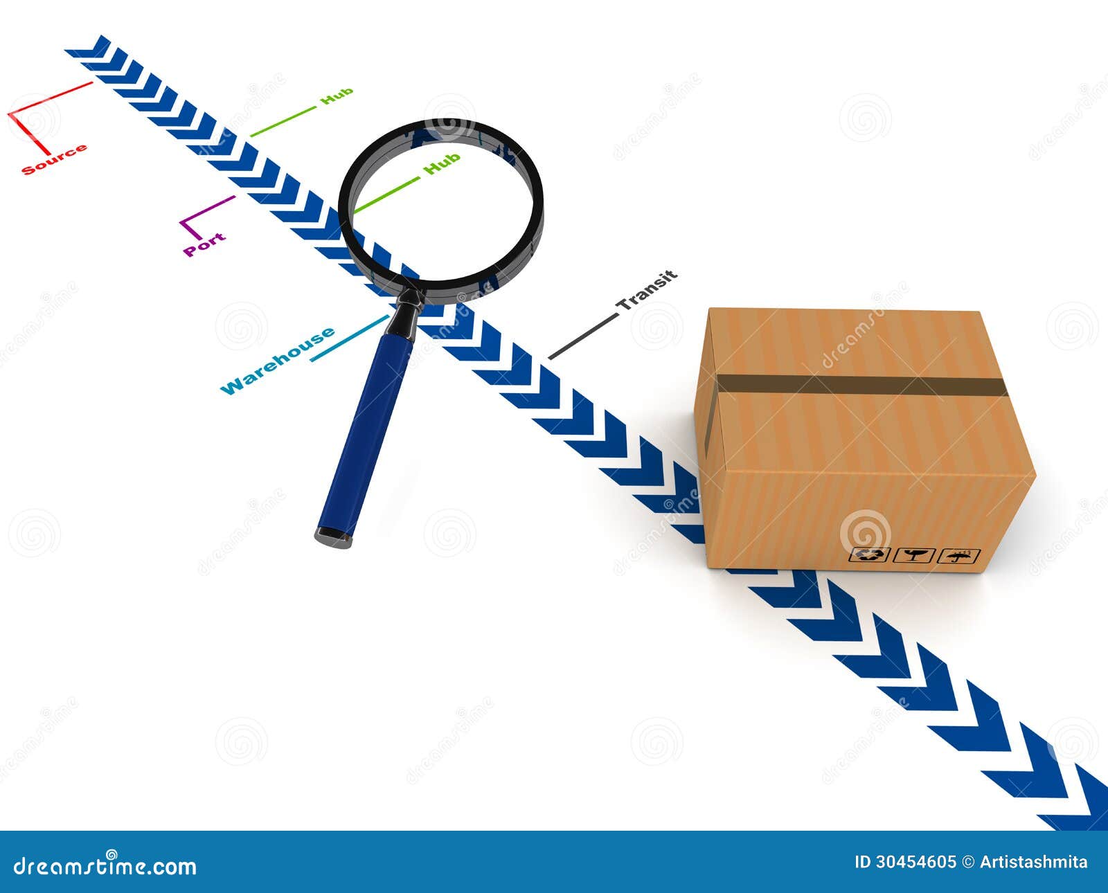 Tracking Courier In Transit Royalty-Free Stock Photo | CartoonDealer ...