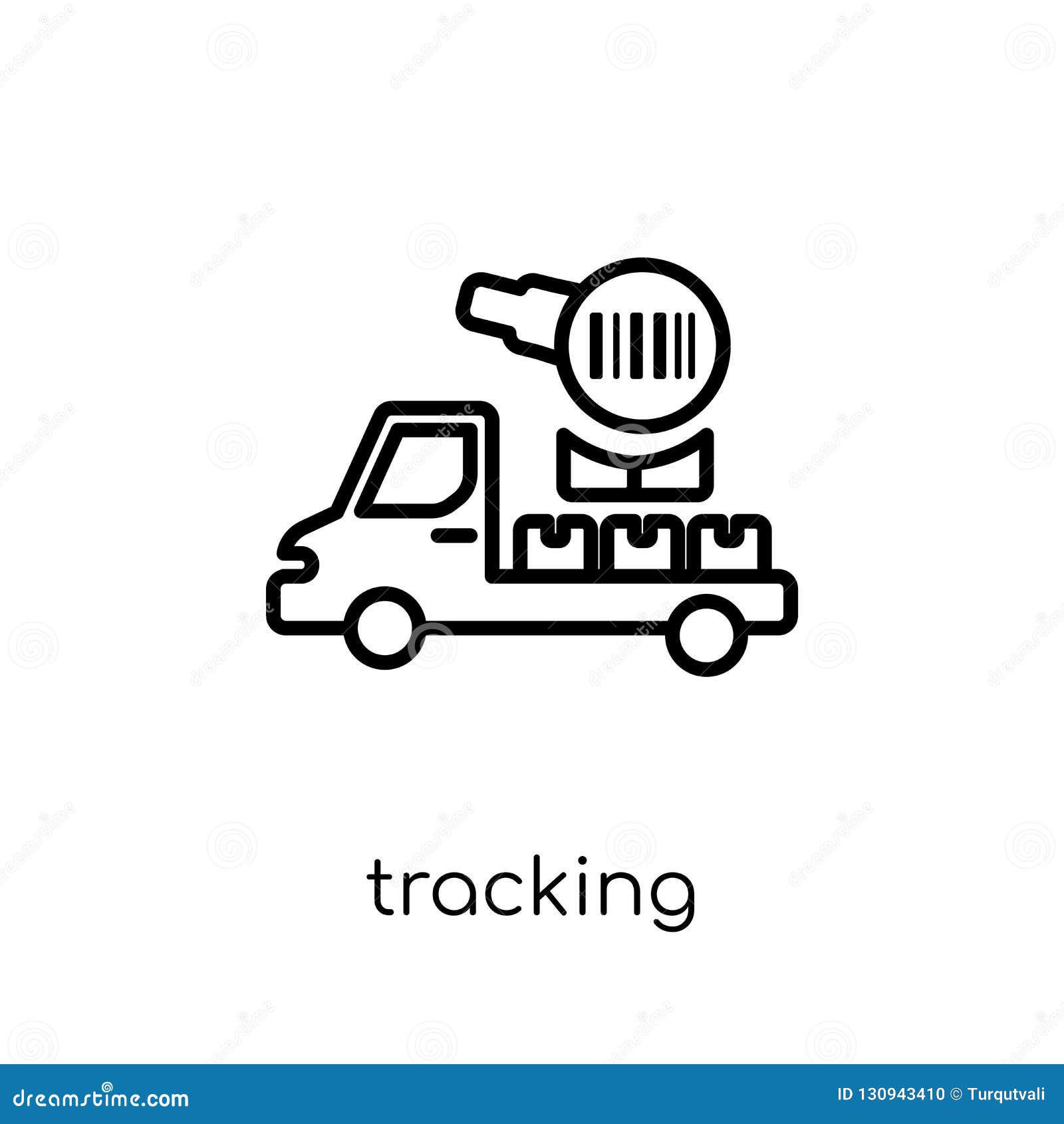 Tracking Icon from Delivery and Logistic Collection. Stock Vector ...