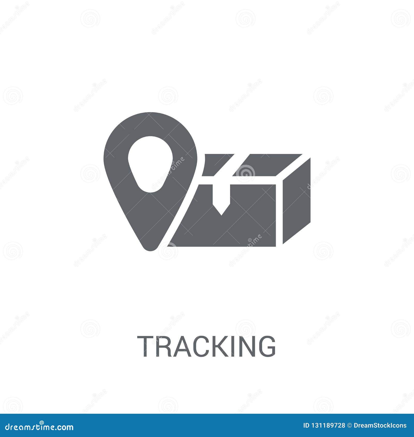 Tracking Icon. Trendy Tracking Logo Concept on White Background Stock ...