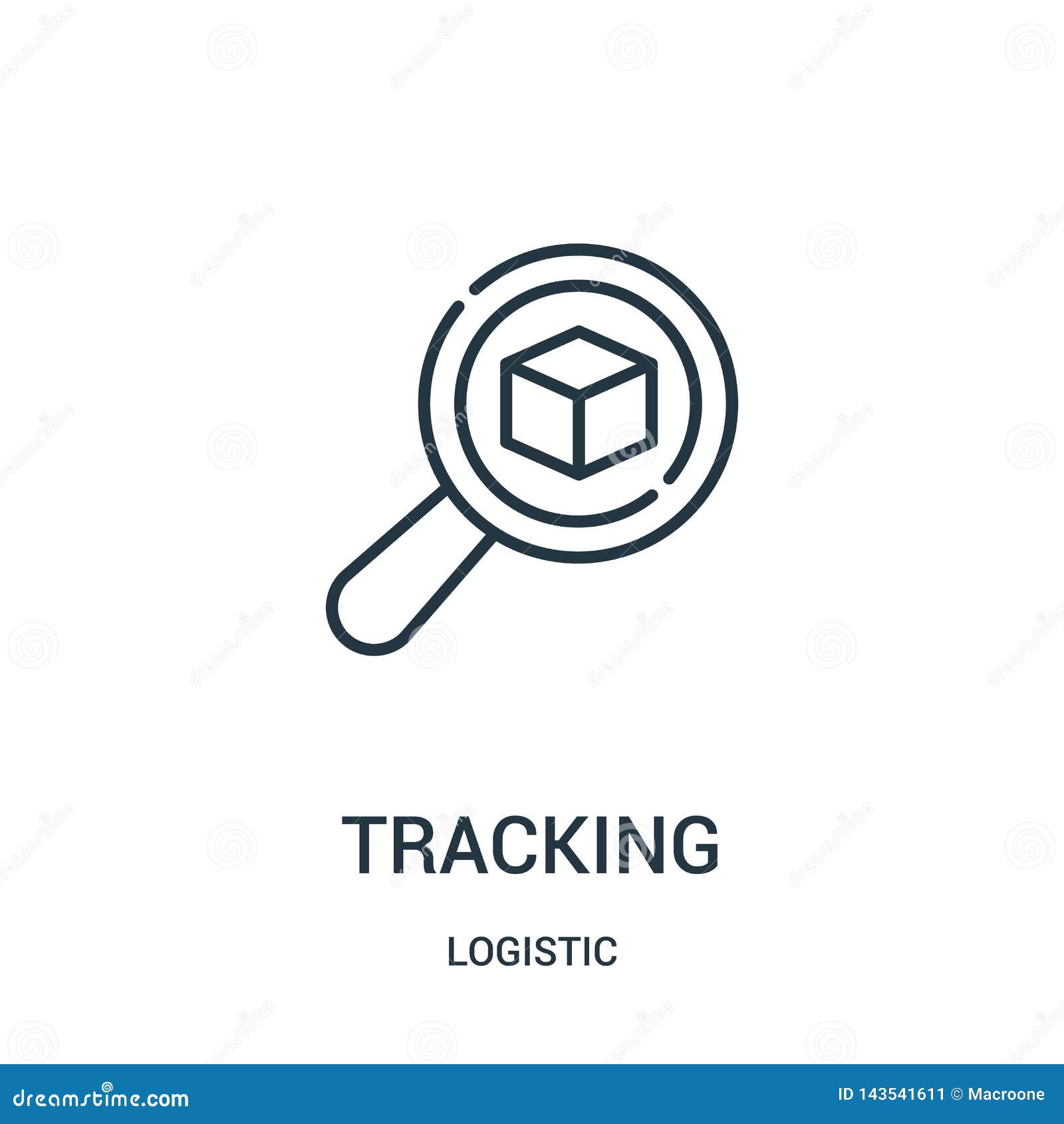 Tracking Icon Vector from Logistic Collection. Thin Line Tracking ...