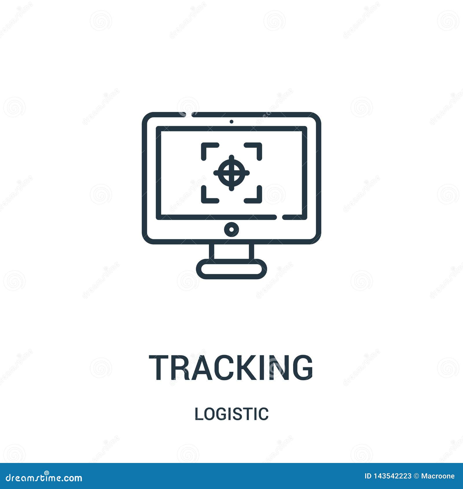 Tracking Icon Vector from Logistic Collection. Thin Line Tracking ...