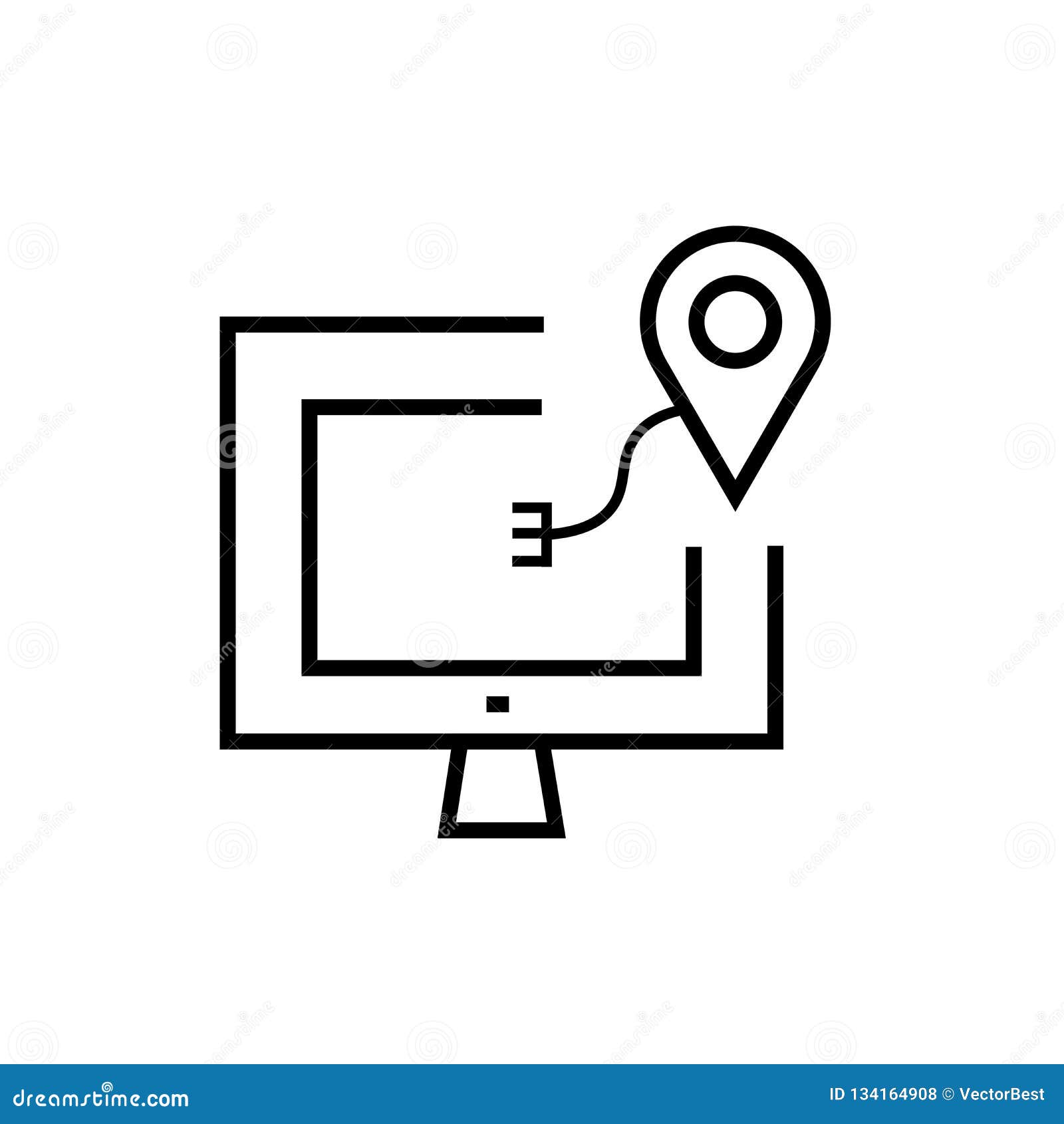 Tracking Icon Vector Sign and Symbol Isolated on White Background ...