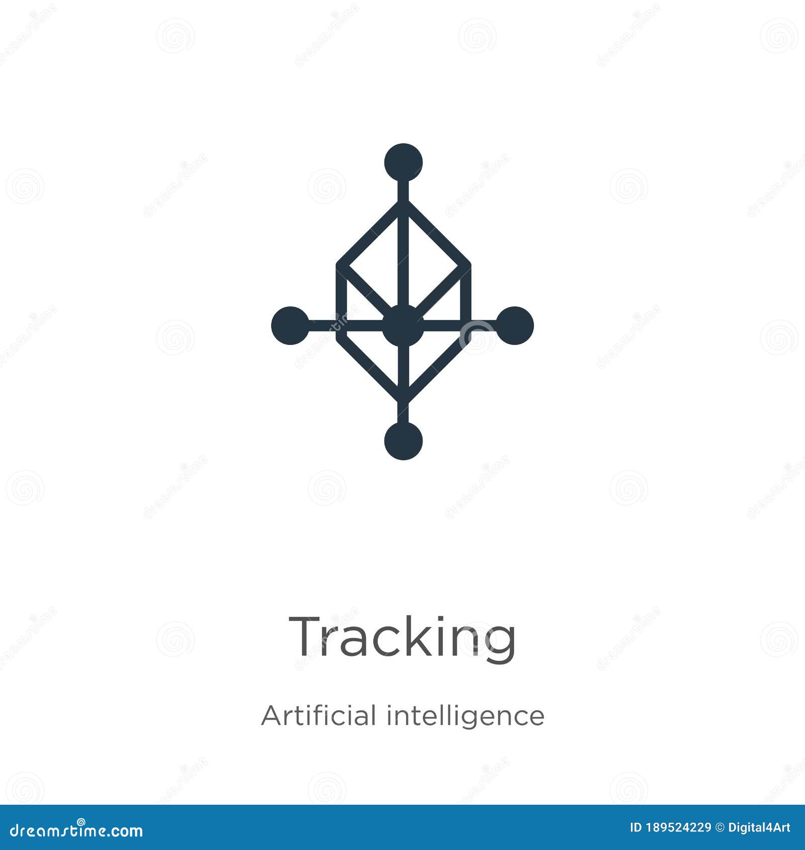 Tracking Icon Vector. Trendy Flat Tracking Icon from Augmented Reality ...