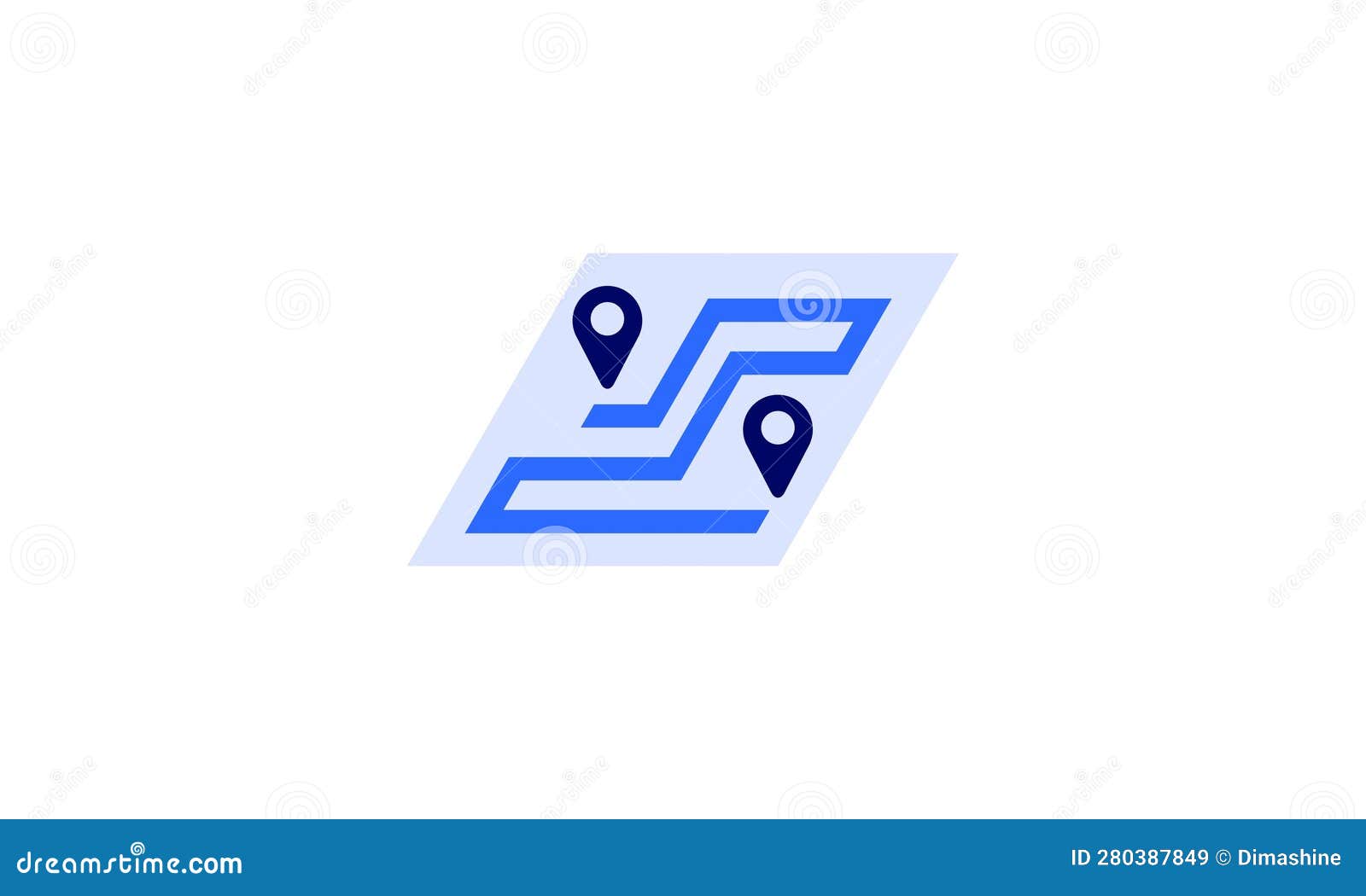 Tracking Map Address Icon, Location Pin, Logotype Web Website App ...