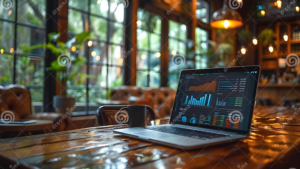 Tracking Metrics Showing Consistent Growth and Progress. Concept ...