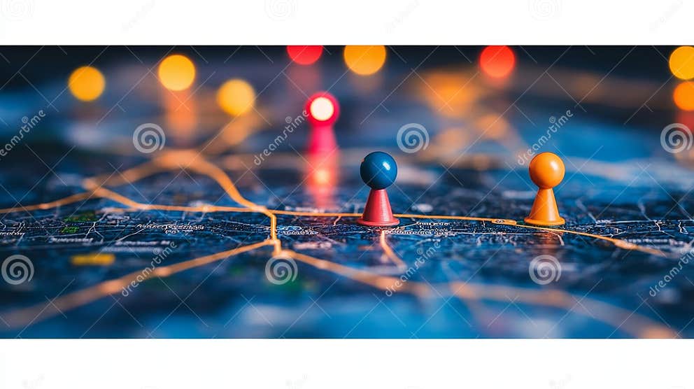 Tracking Network Locations on Map. Navigation and Transport, Network ...