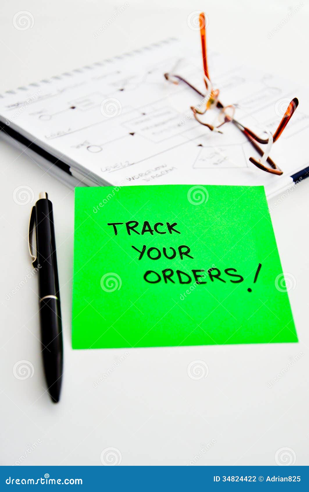 Tracking orders stock photo. Image of devices, background - 34824422