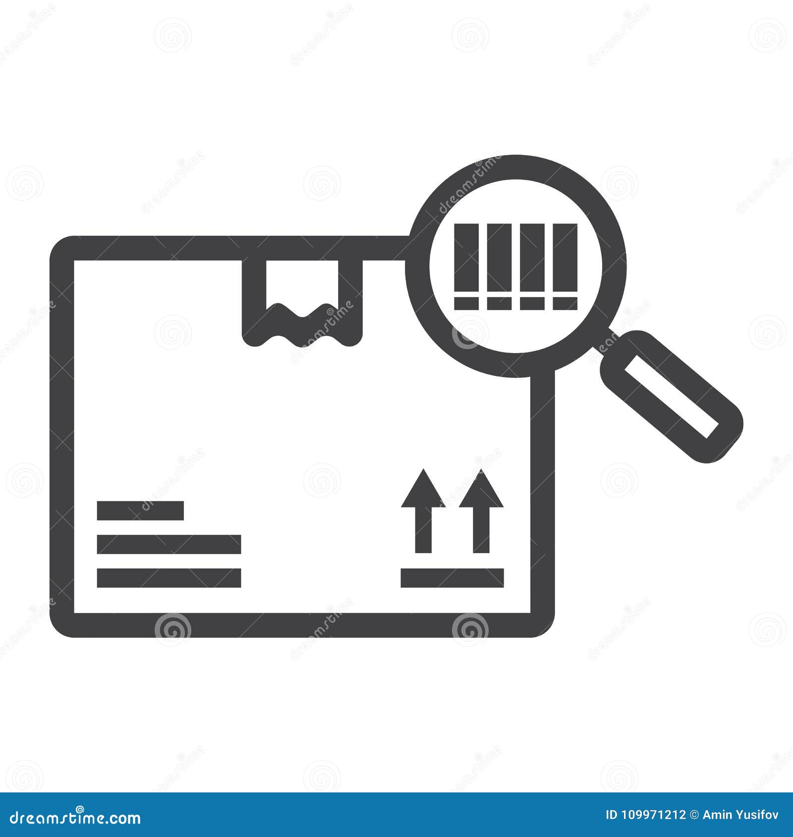 Tracking Parcel Line Icon, Logistic and Delivery Stock Vector ...