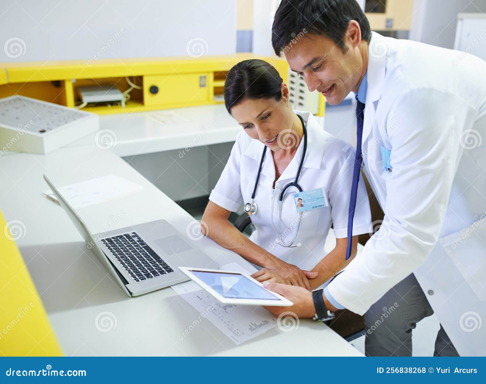 Tracking the Patients Progress in Real Time. a Medical Team Going ...