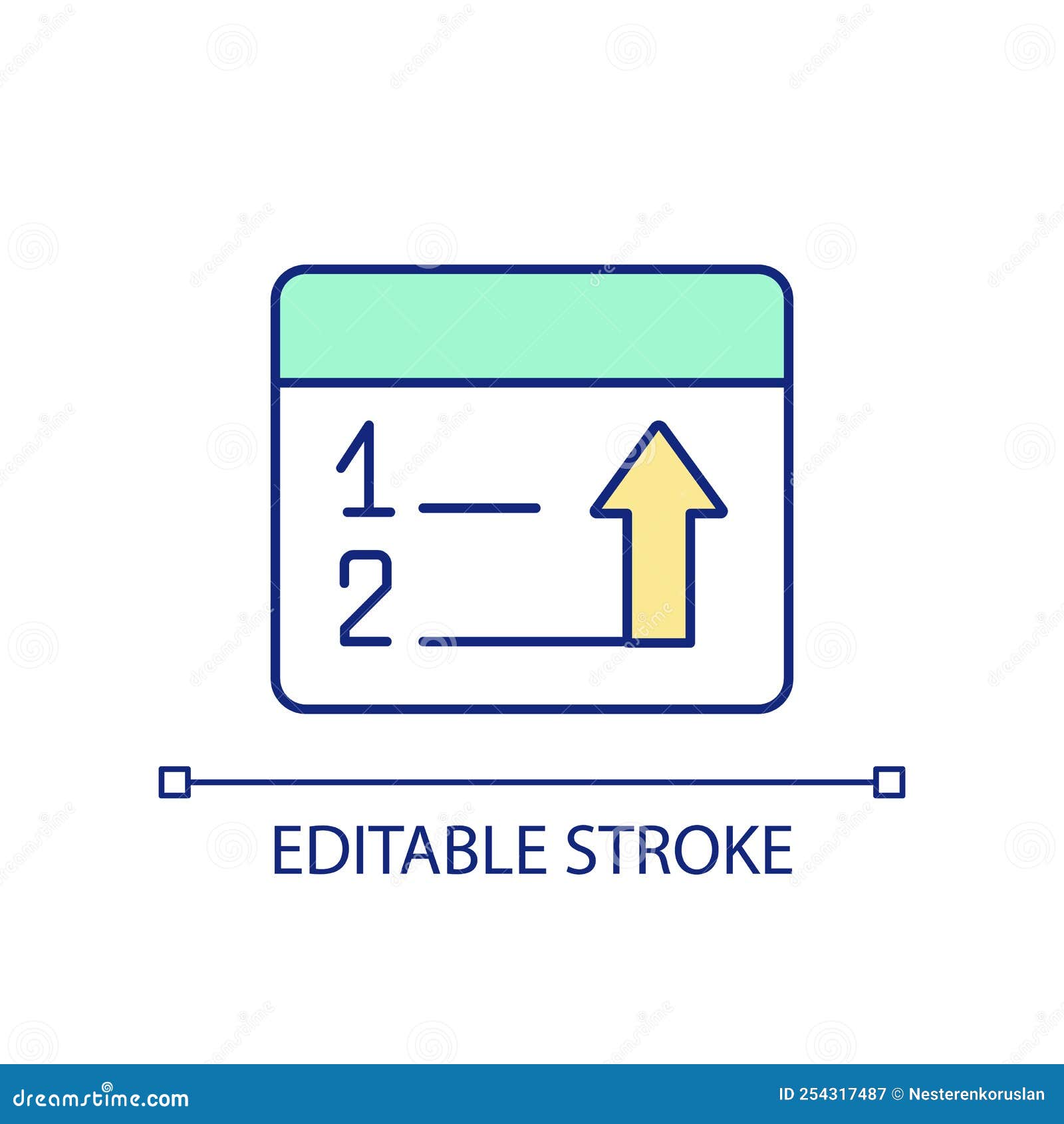 Tracking Priority of Tasks RGB Color Icon Stock Vector - Illustration ...