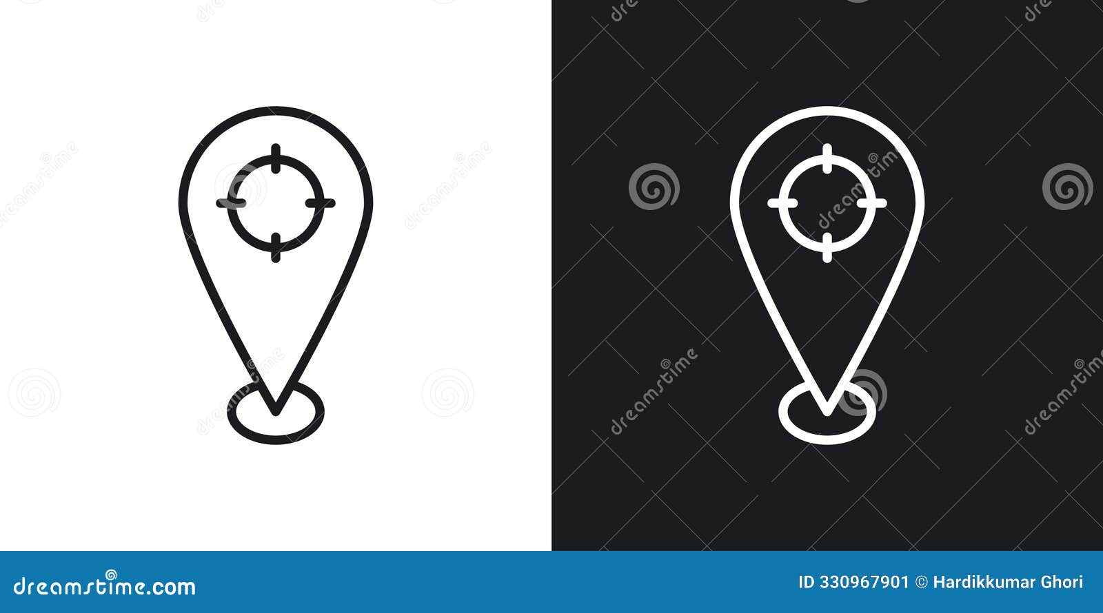 Tracking System Set. Gps Navigation Vector Symbol in a Balck Filled and ...