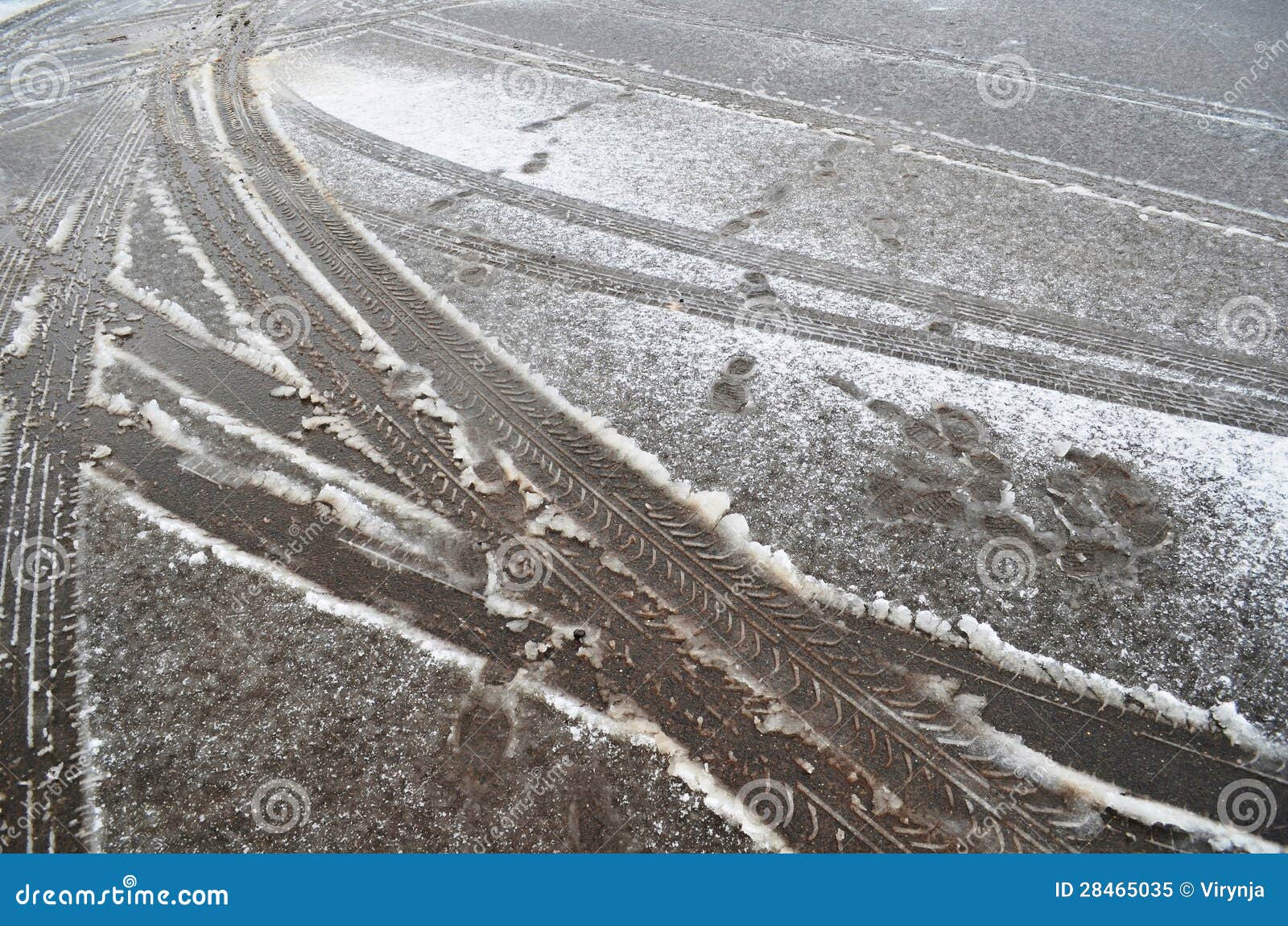 Tracks of car tires i stock image. Image of outdoor, trip - 28465035