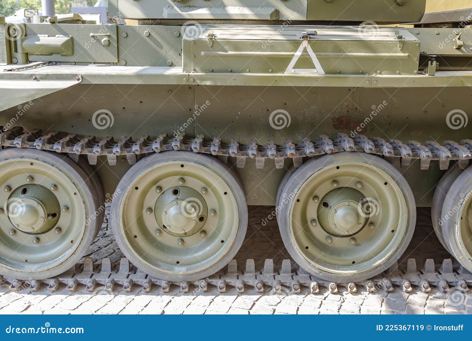 Tracks of an Old Powerful Tank from the WWII Era Stock Image - Image of ...