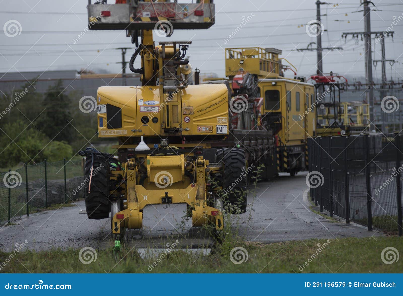 Tracks and Rails in Railroad Construction Stock Image - Image of ...