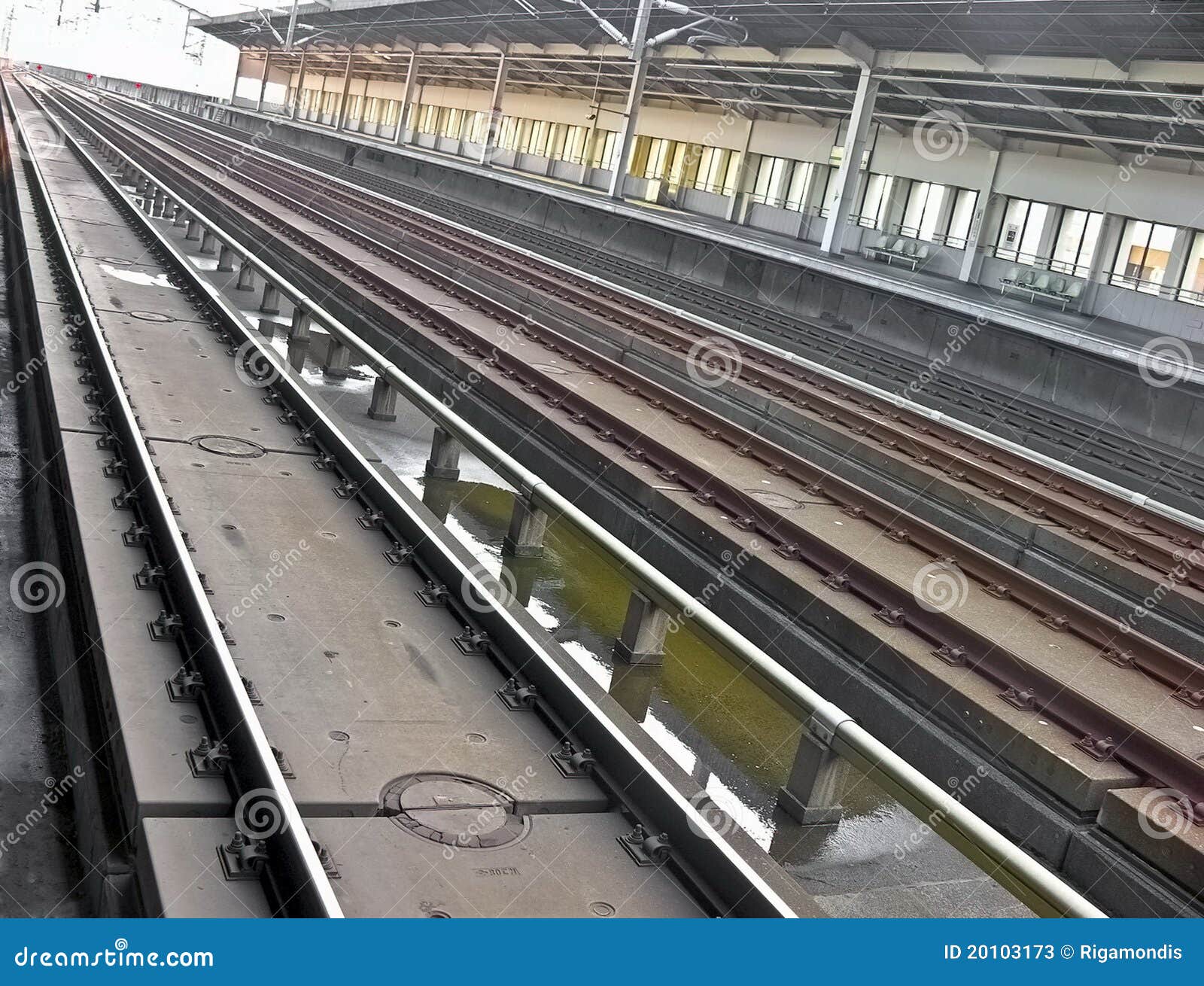 Tracks of a Railway Station Stock Image - Image of fast, people: 20103173