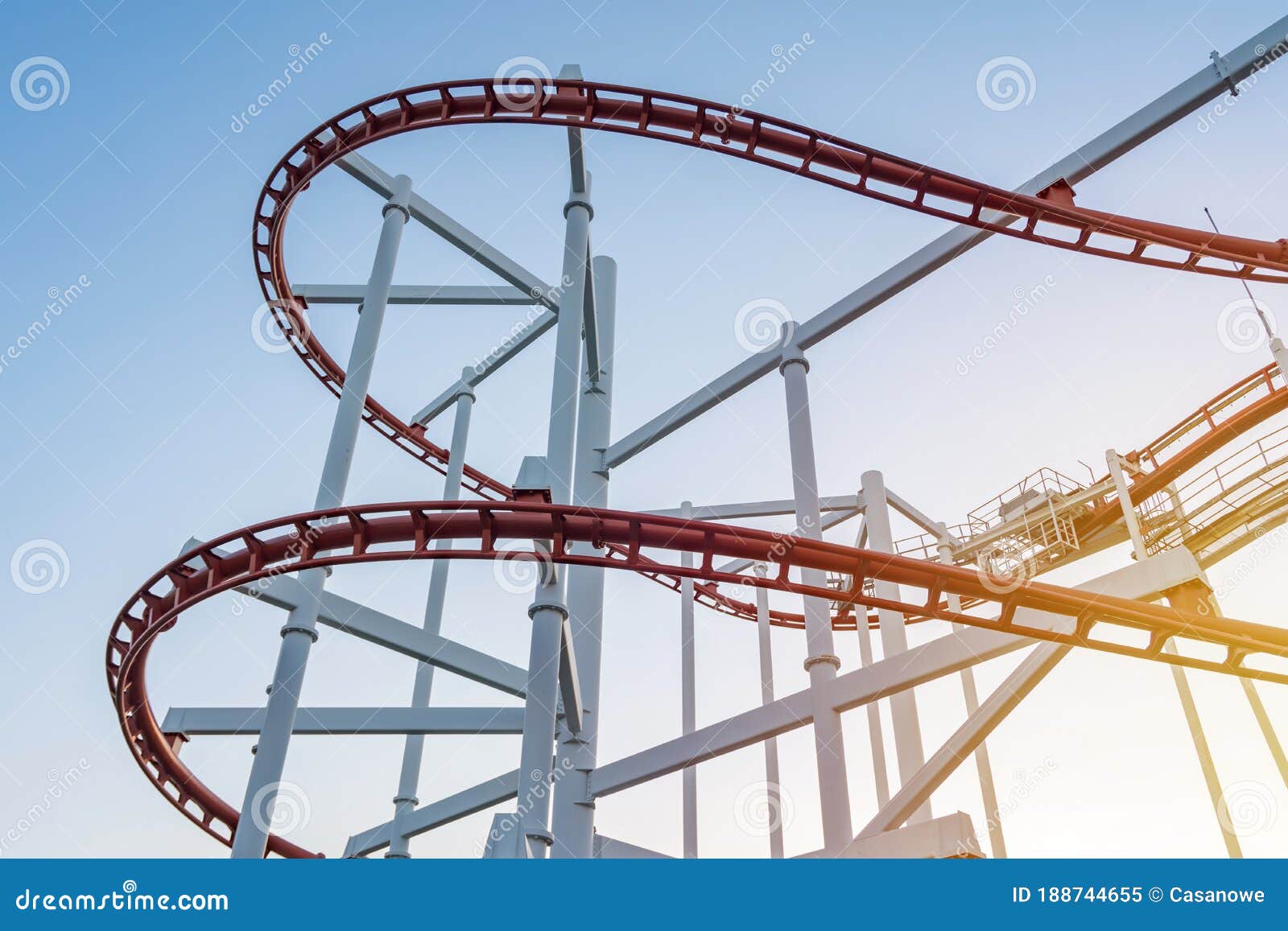 The Tracks Of Roller Coasters Stock Image | CartoonDealer.com #29962435