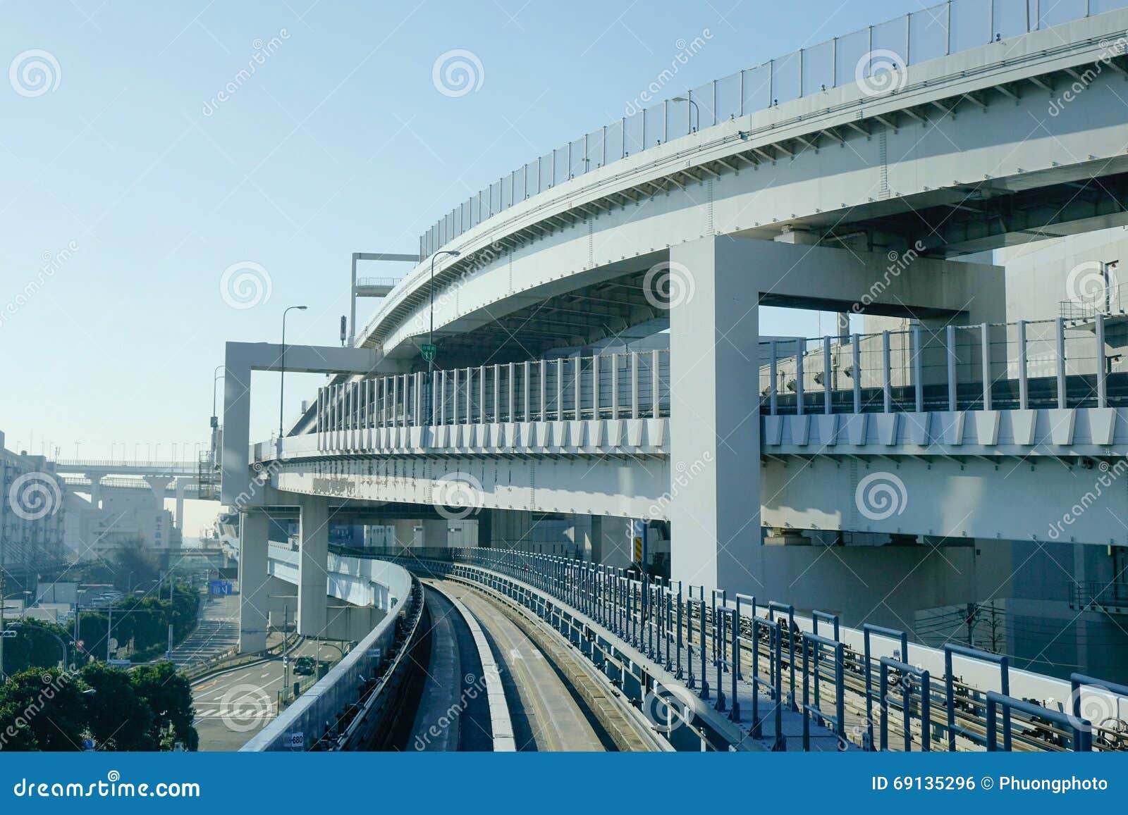 The Tracks of Skytrain Line at Tokyo, Japan Editorial Photo - Image of ...