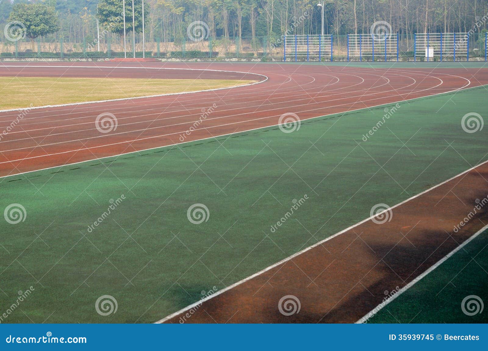 Tracks of stadium stock image. Image of yard, playground - 35939745