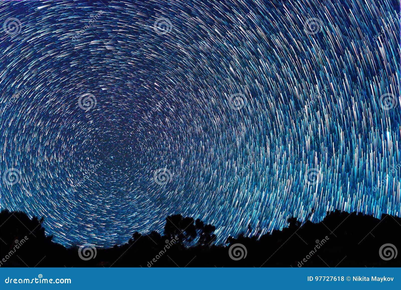 Tracks from Stars in the Form of Fading Lines Stock Photo - Image of ...