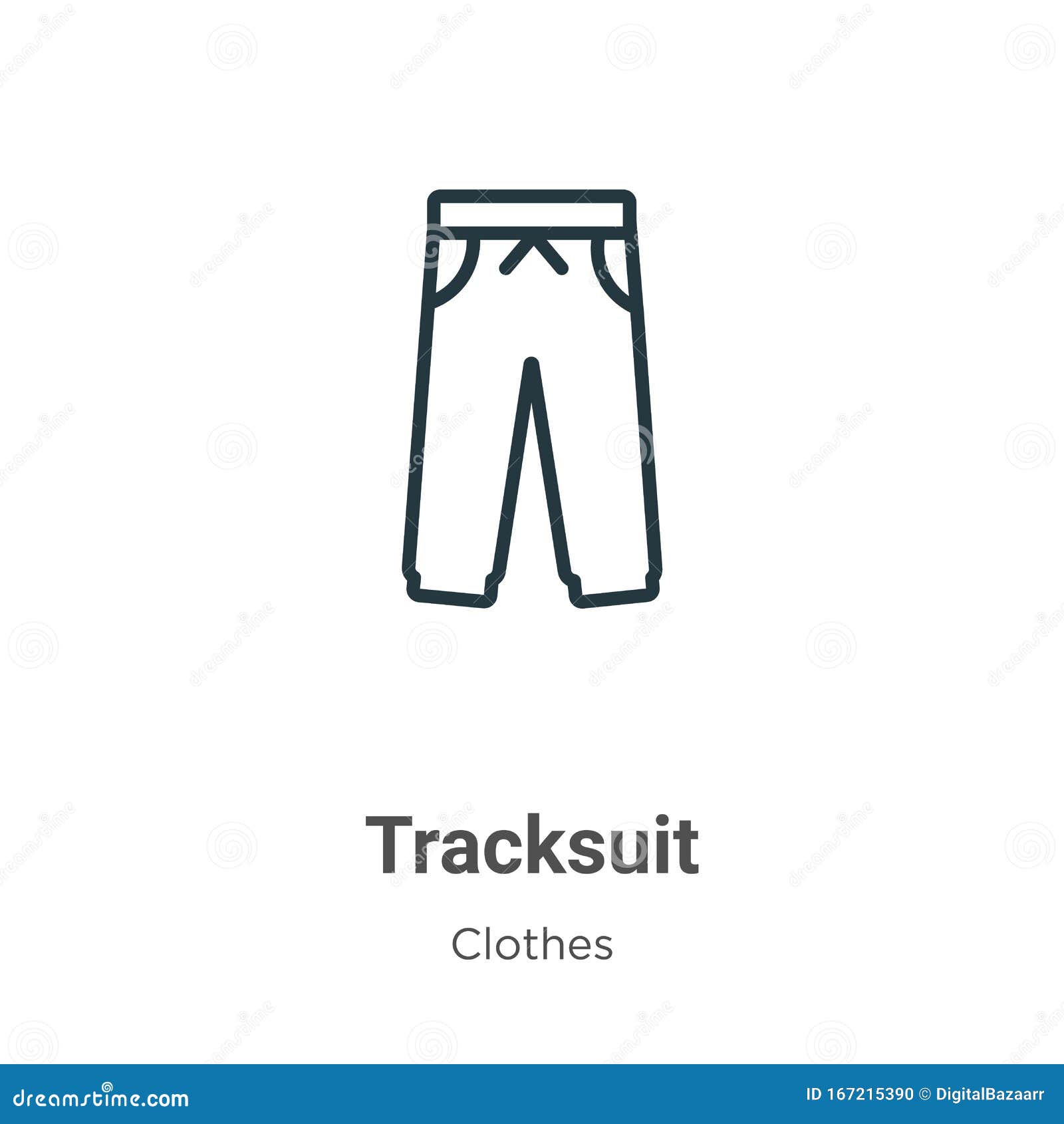 Tracksuit Outline Vector Icon. Thin Line Black Tracksuit Icon, Flat ...