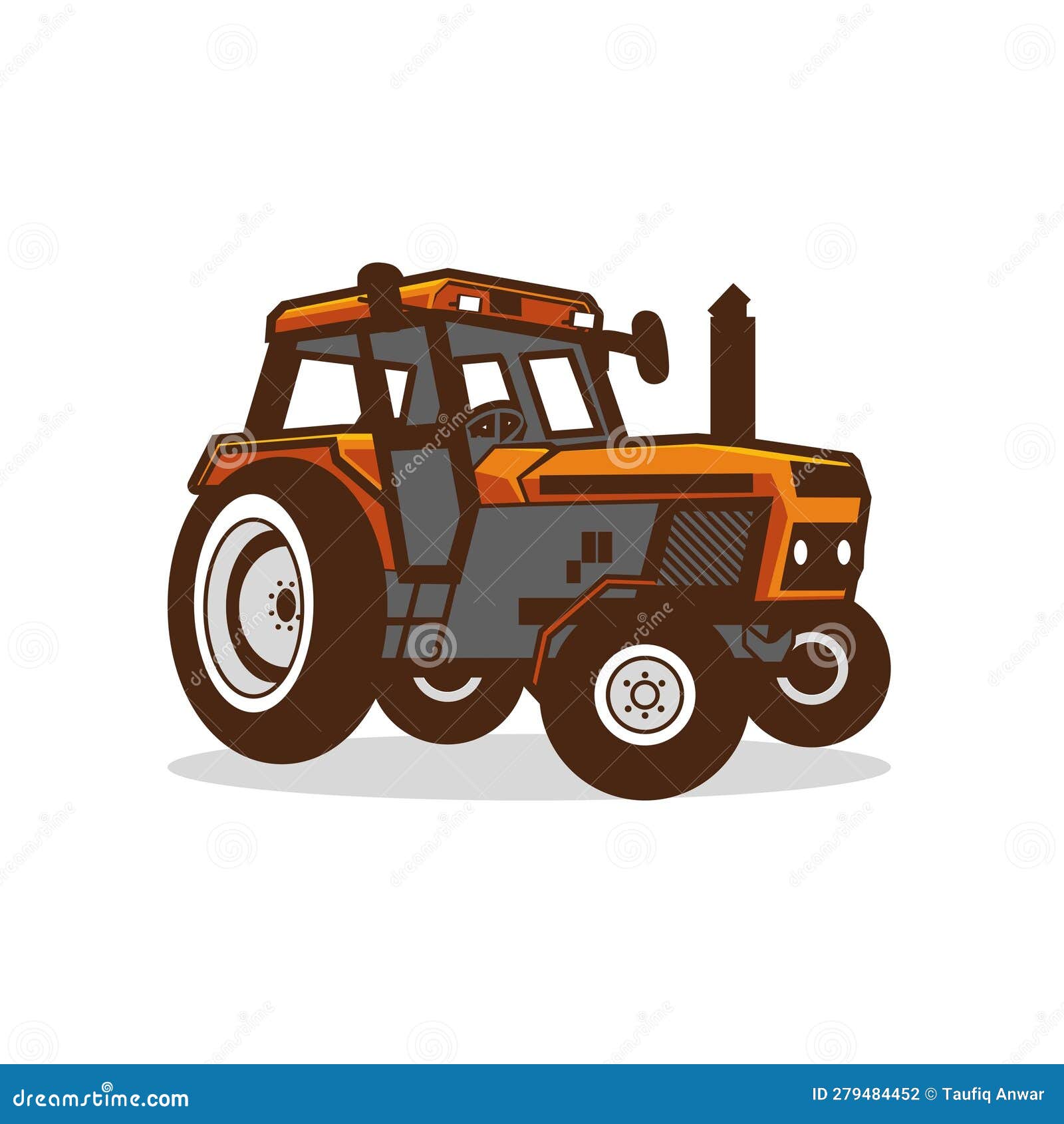Tracktor Cartoon Vector Illustration Design Stock Vector - Illustration ...
