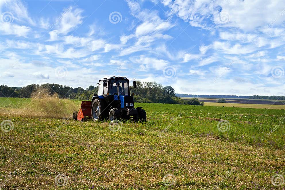 Tracktor on a land stock photo. Image of harvestheavy - 20757008