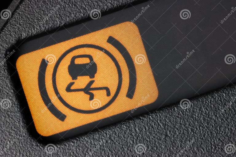 Traction Control Warning Light Stock Image - Image of inspection, glow ...