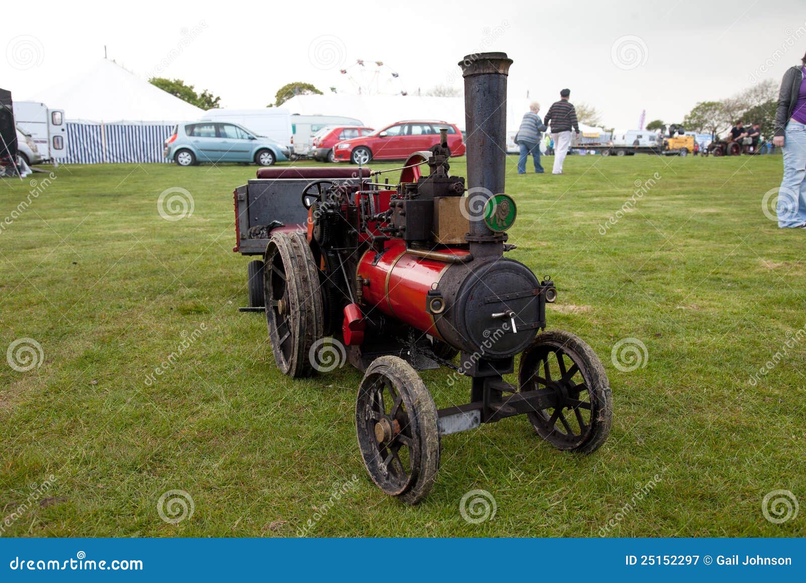 Traction Engine stock image. Image of vintage, parc, steam - 25152297