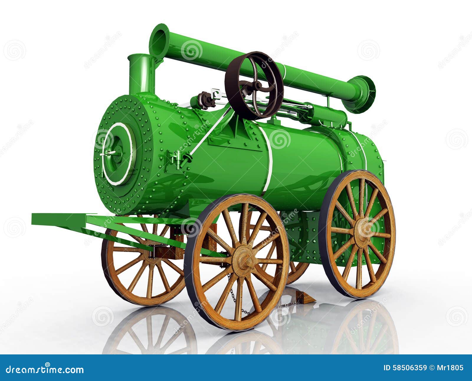 Traction Engine Vector Illustration | CartoonDealer.com #38115478
