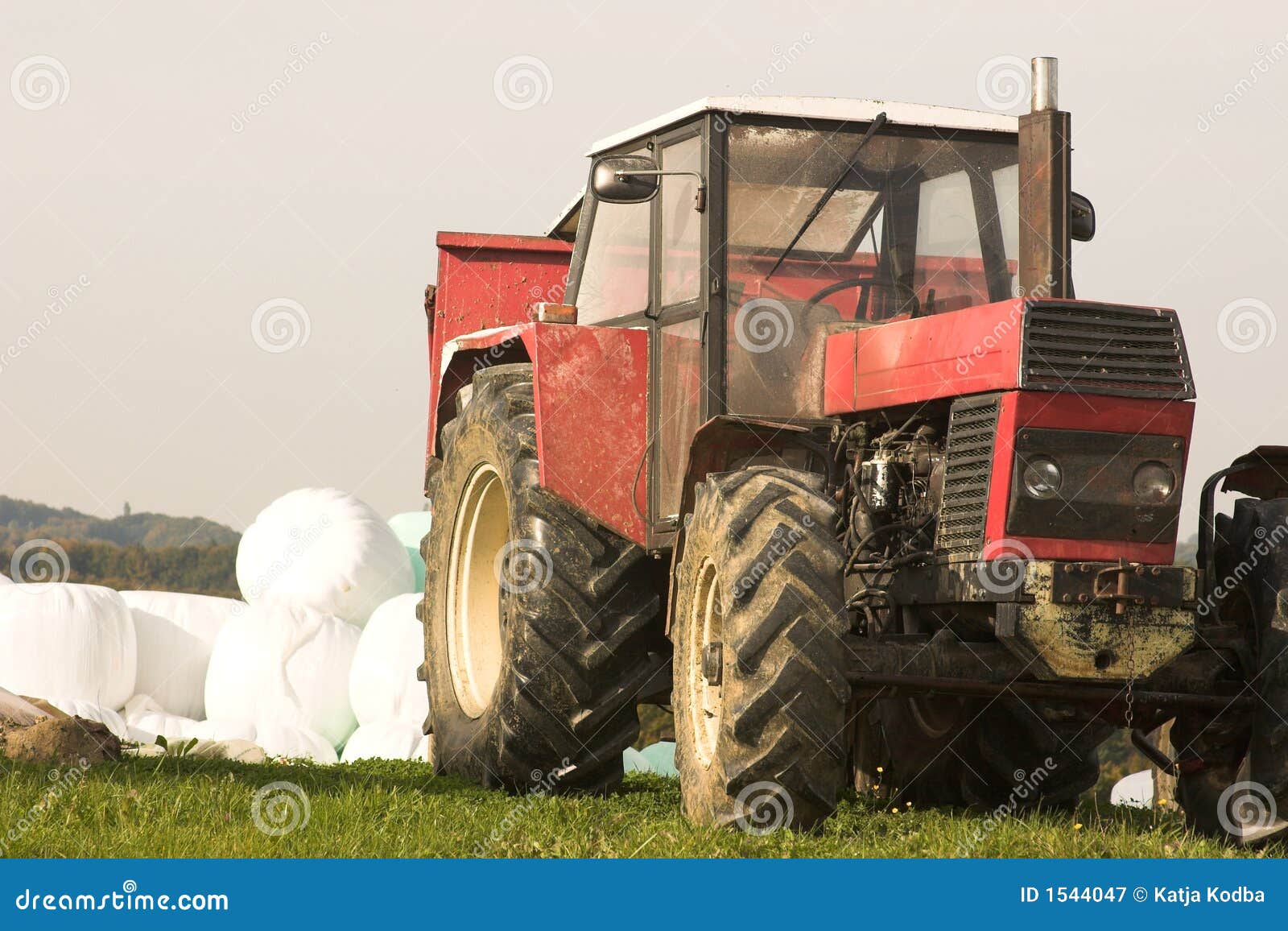 Tractor stock image. Image of crop, grain, automation - 1544047