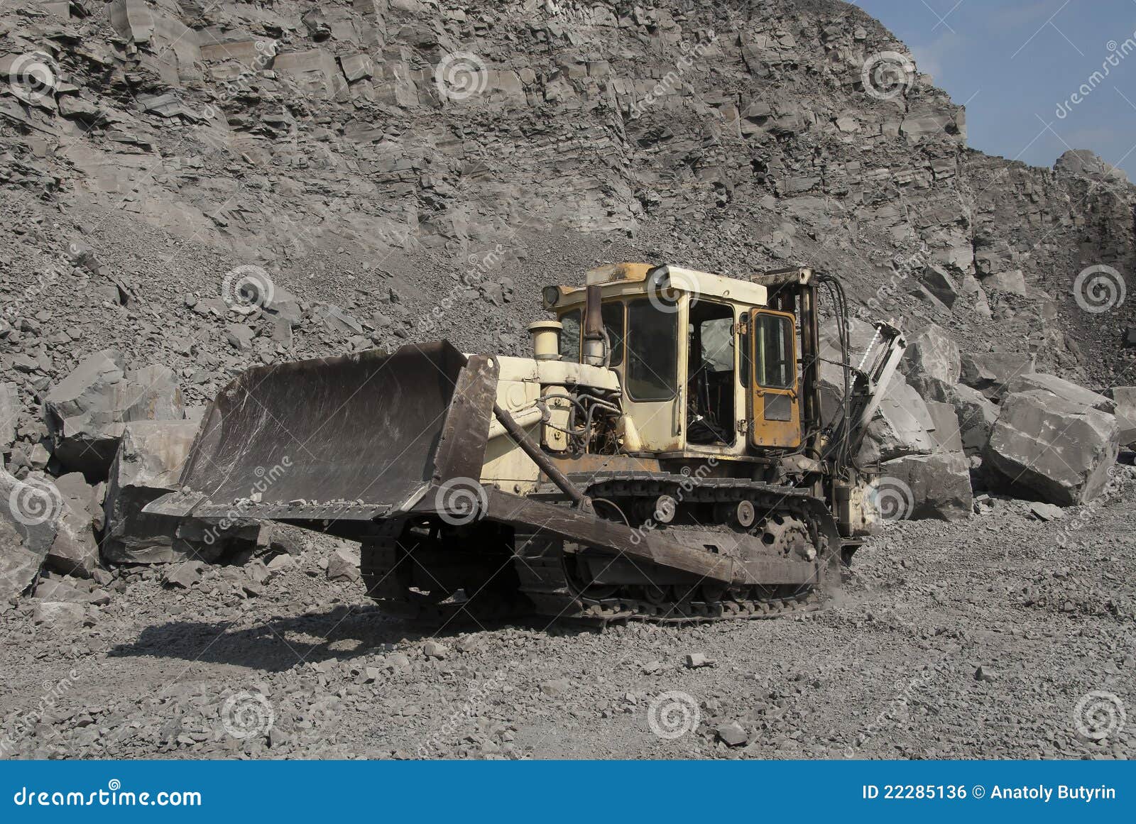 The tractor stock photo. Image of mining, works, energy - 22285136