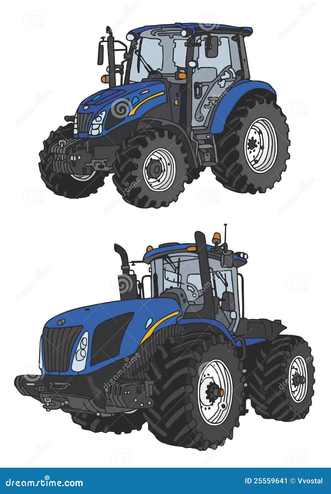Tractor stock vector. Illustration of tractionengine - 25559641