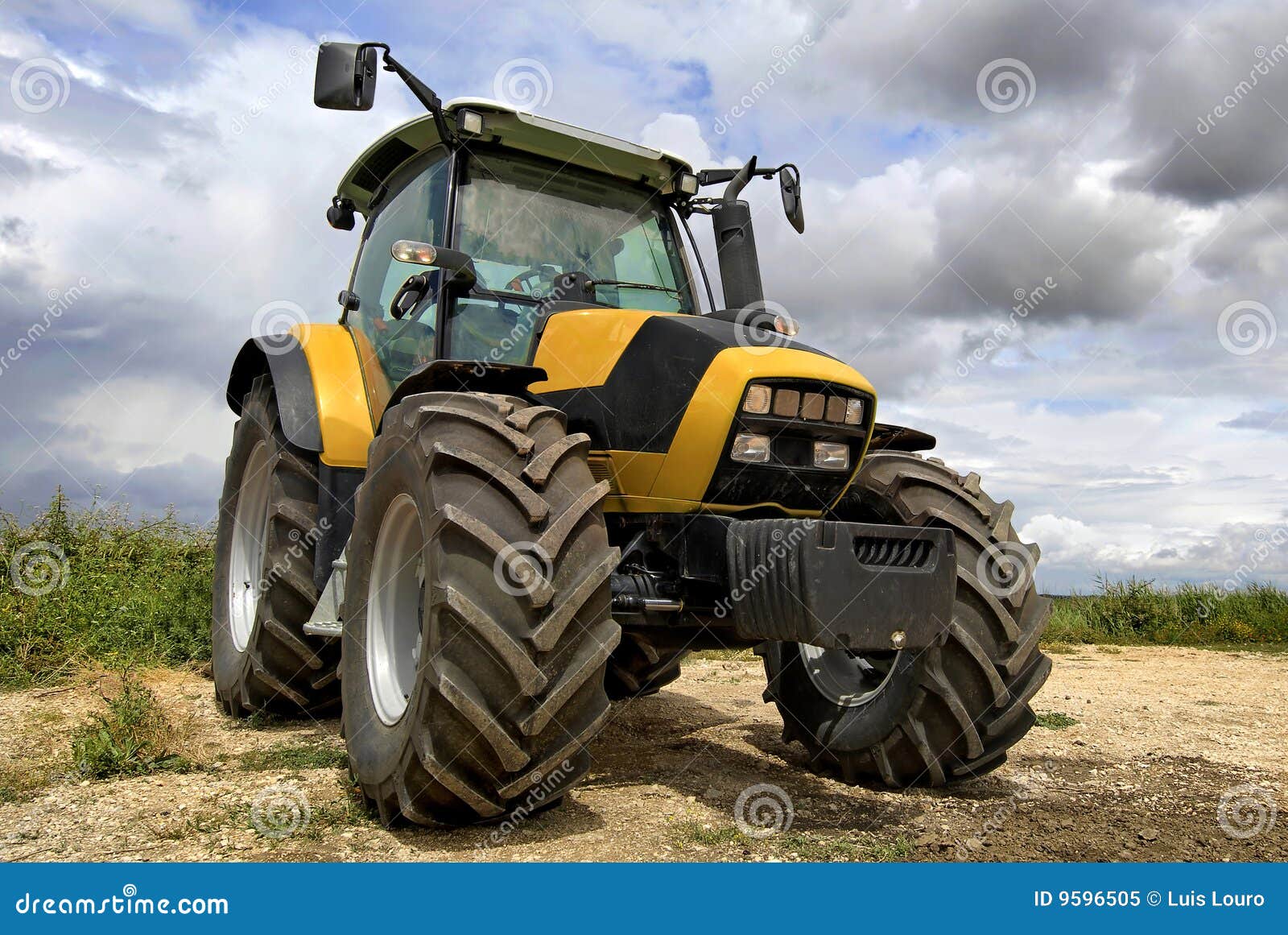 Tractor stock image. Image of nature, diesel, tire, scenic - 9596505