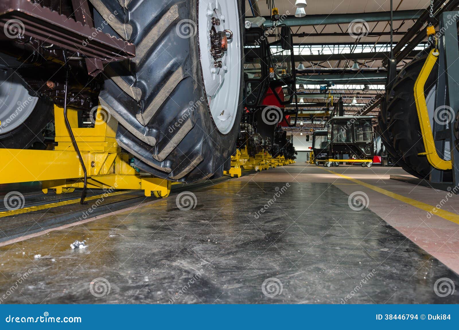 Tractor assembly line stock photo. Image of work, production - 38446794