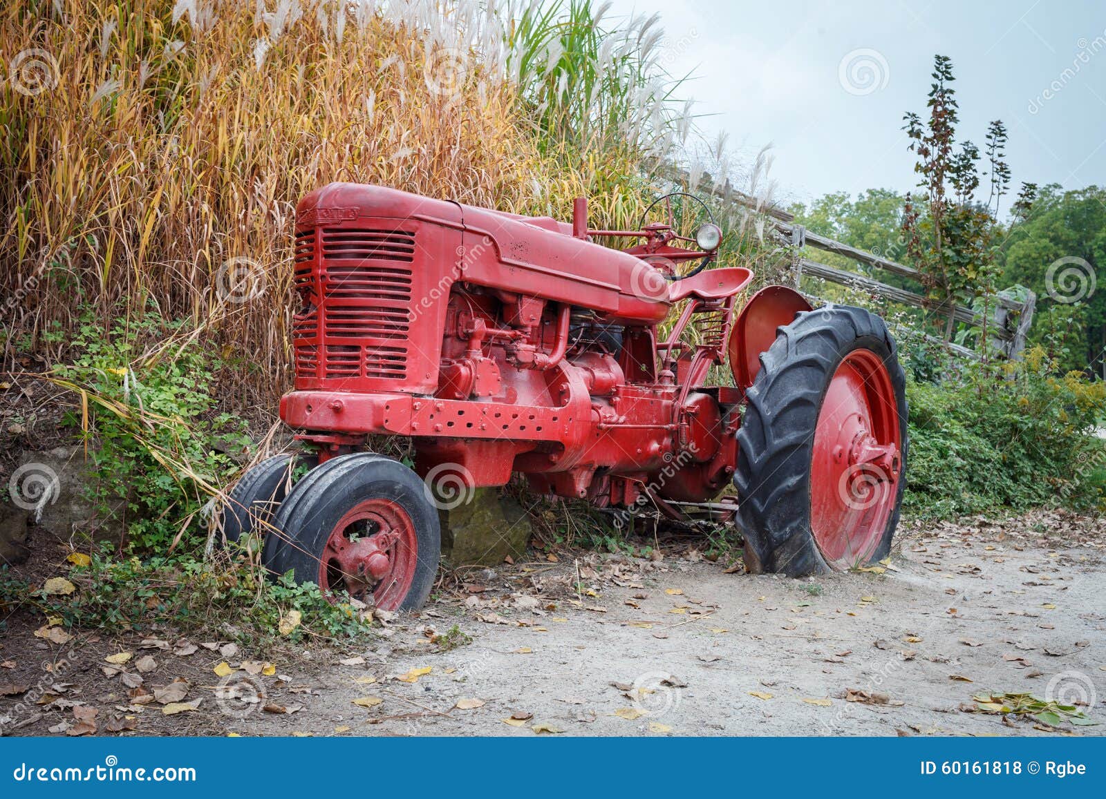 Tractor stock photo. Image of broken, plant, farm, field - 60161818