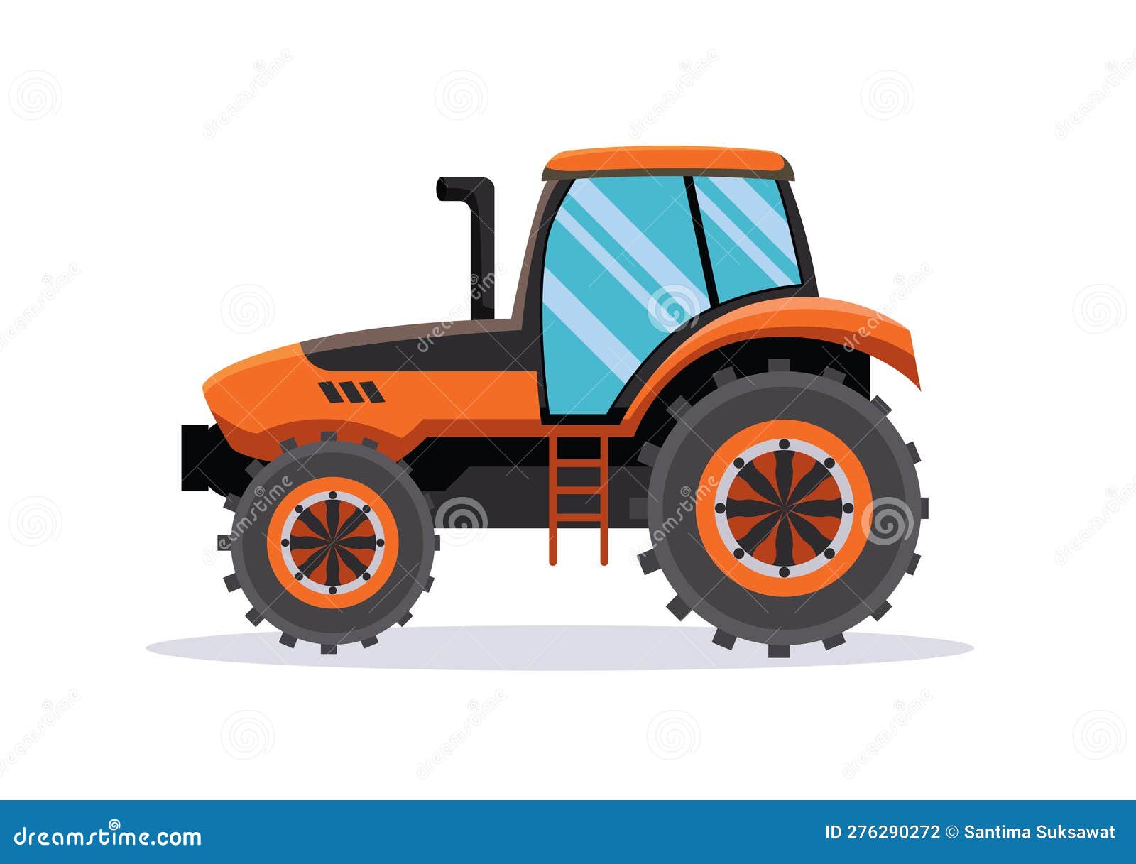 Tractor Car. Farm Concept Vector Illustration Stock Vector ...