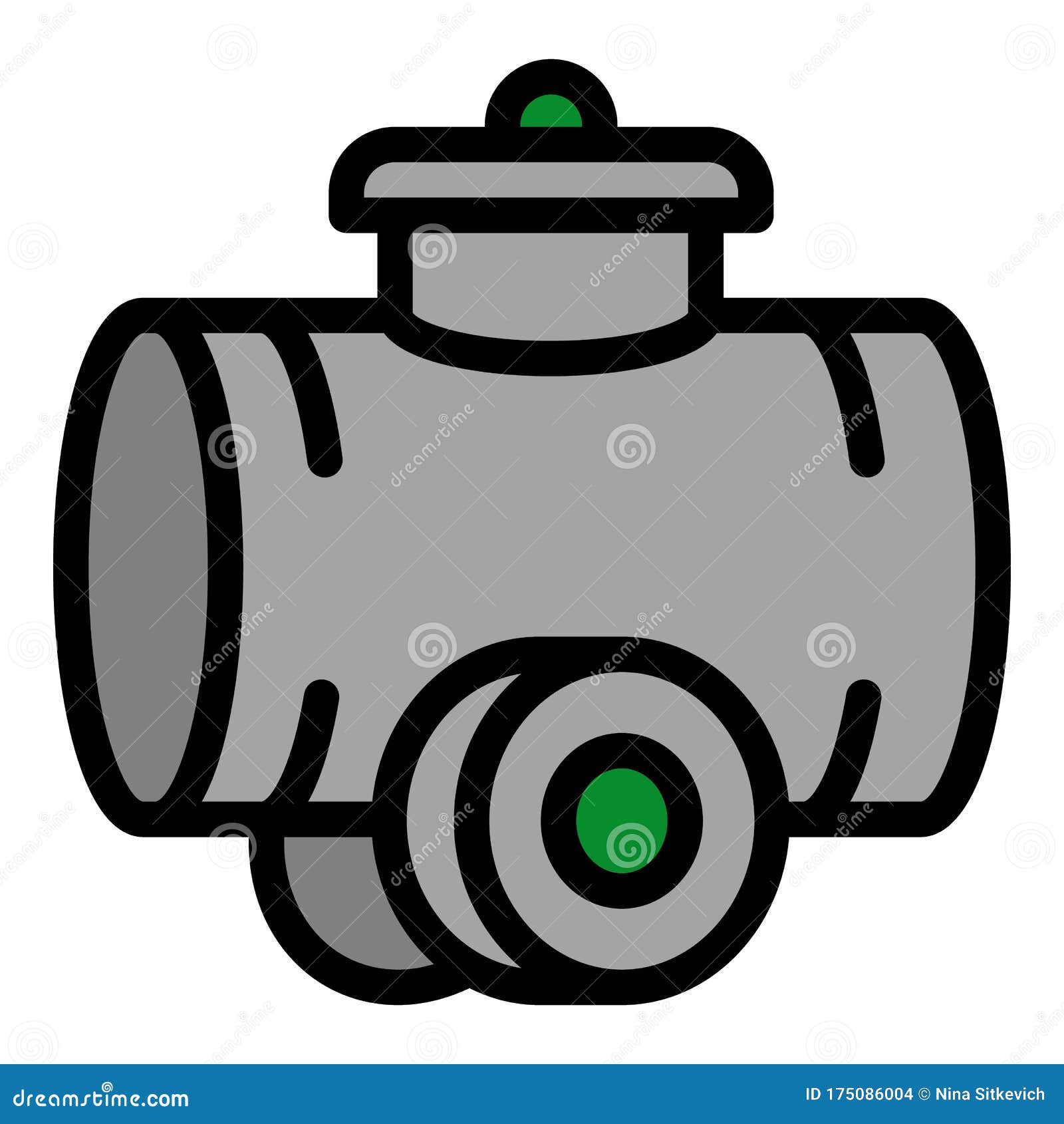 Tractor Cistern Icon, Outline Style Stock Vector - Illustration of ...
