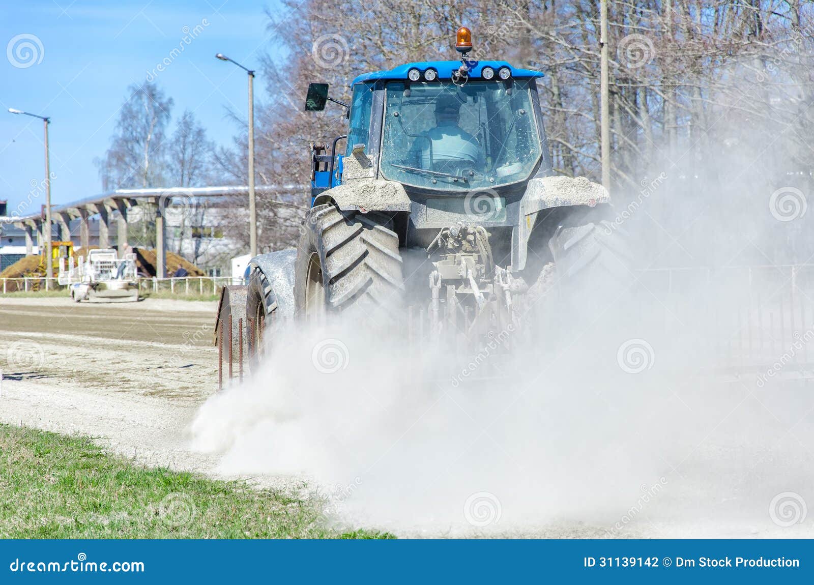 Tractor stock photo. Image of path, driver, clean, dust - 31139142
