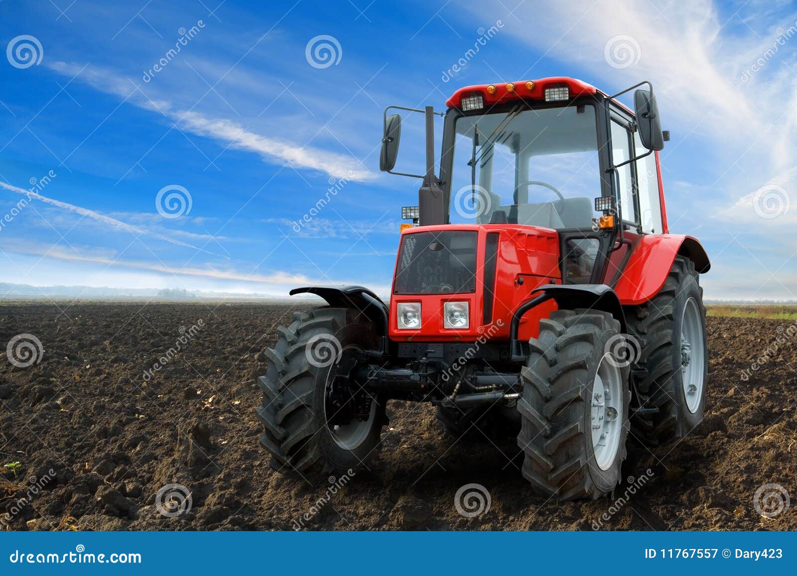 Tractor in countryside stock image. Image of ploughed - 11767557