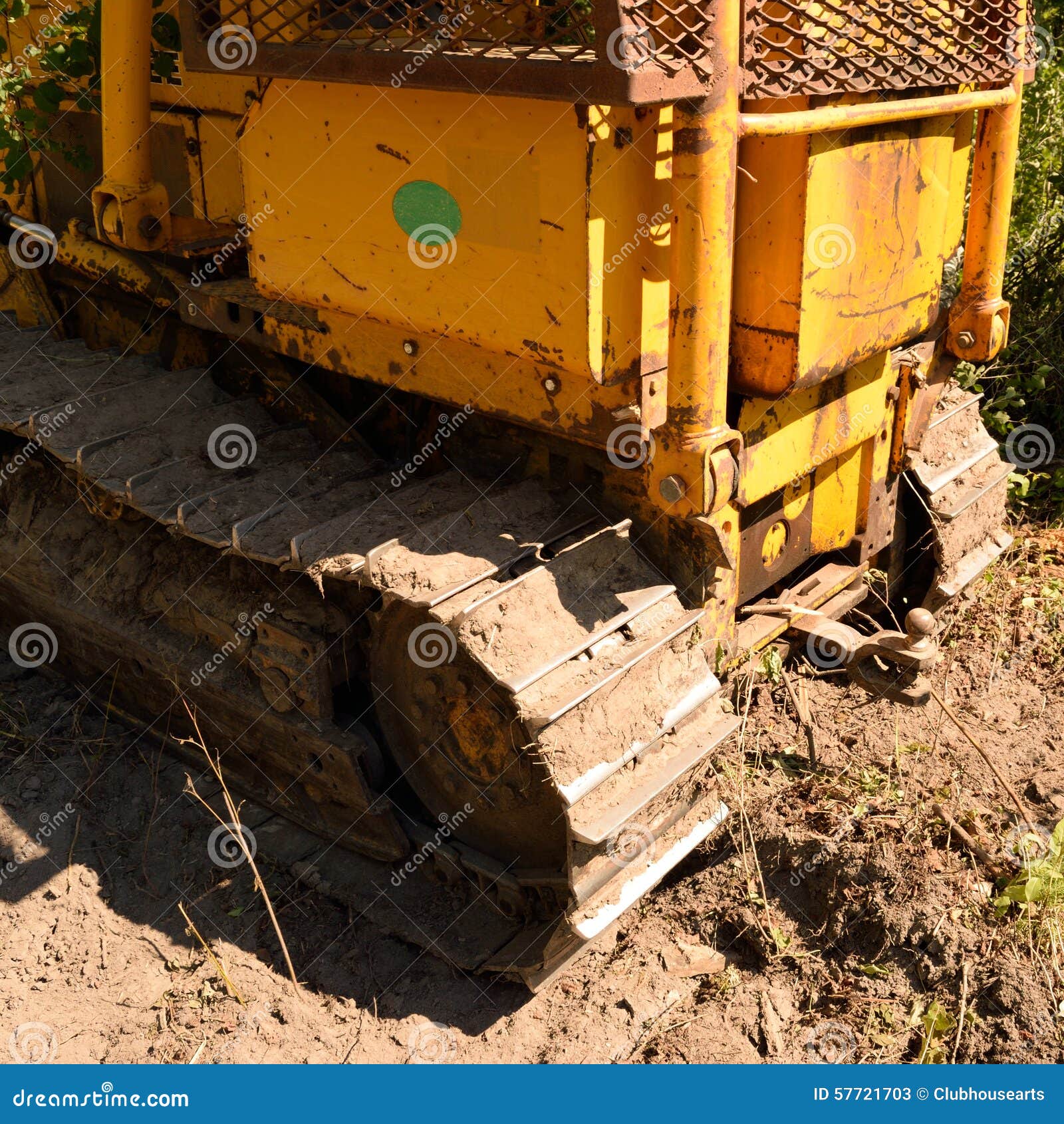 Tractor Crawler Bull Dozer Side View Stock Image - Image of gear ...