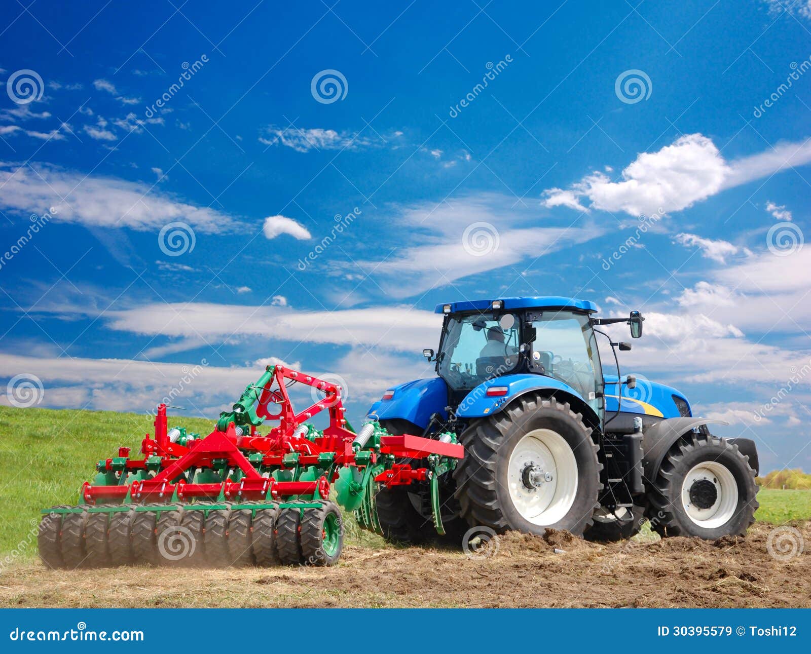 Tractor stock image. Image of growing, food, agriculture - 30395579