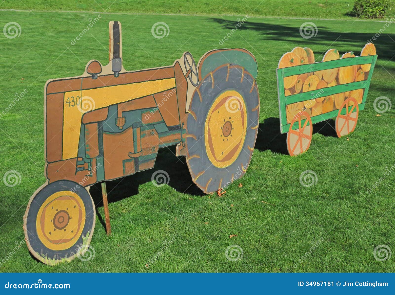 Tractor Cutout Display stock image. Image of agriculture - 34967181