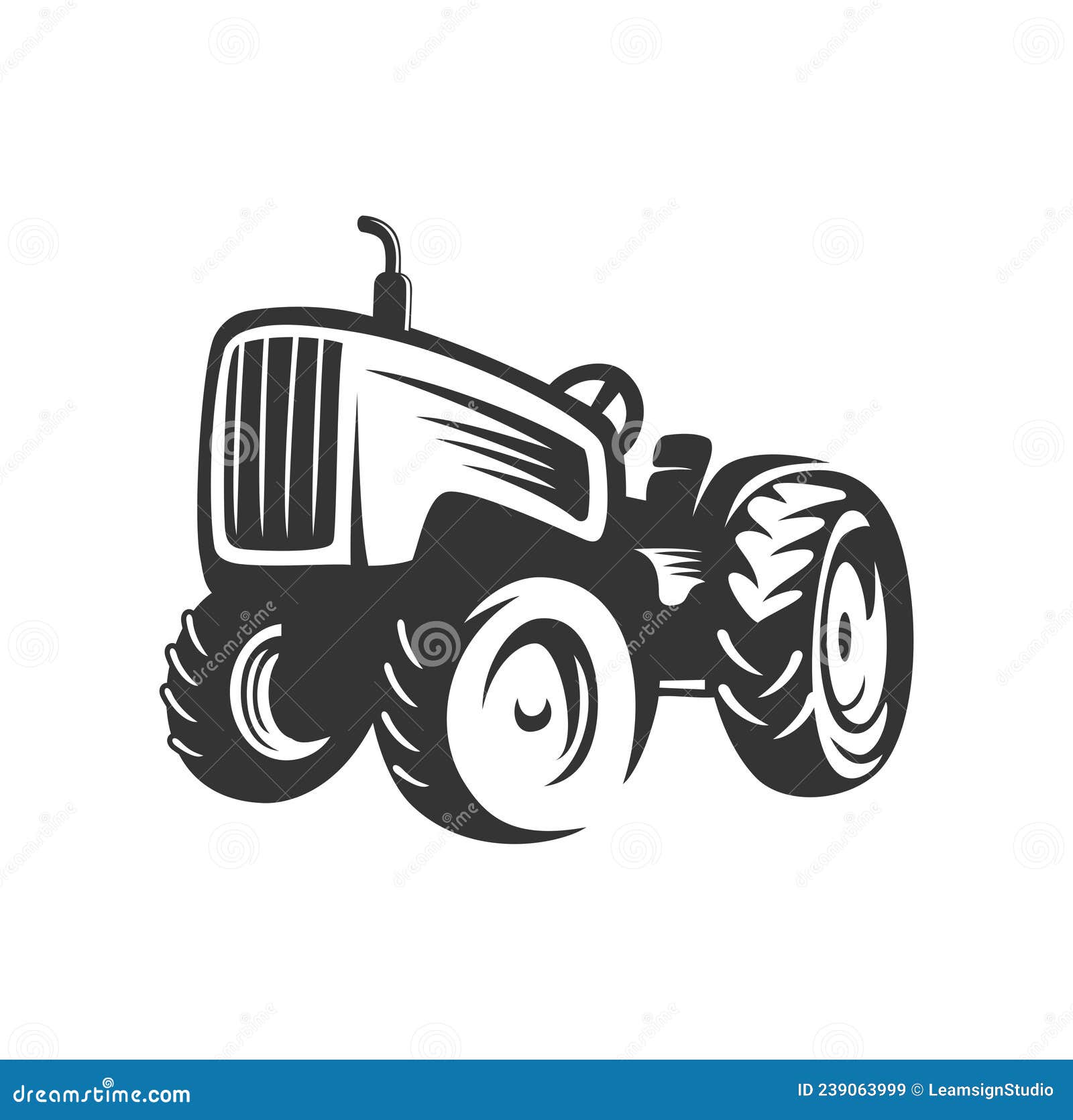 Tractor Design Illustration Stock Vector - Illustration of emblem, icon ...