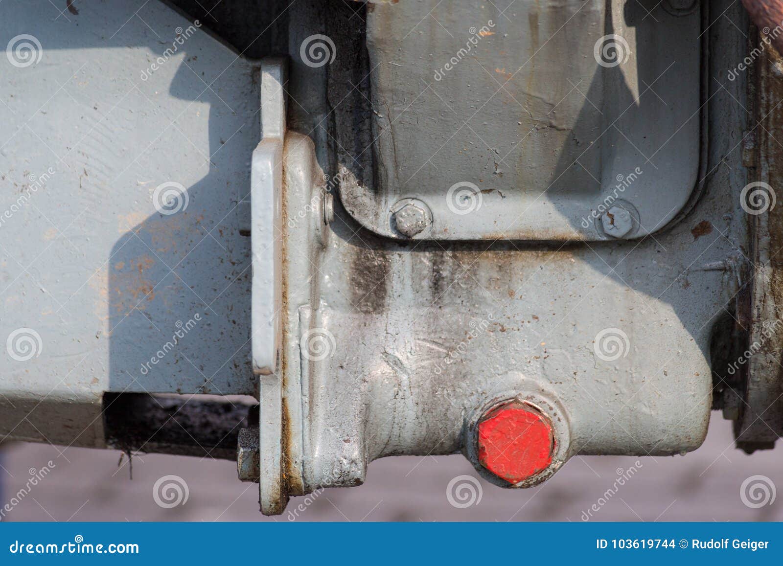 Tractor Details Grey and Red Stock Photo - Image of auto, background ...