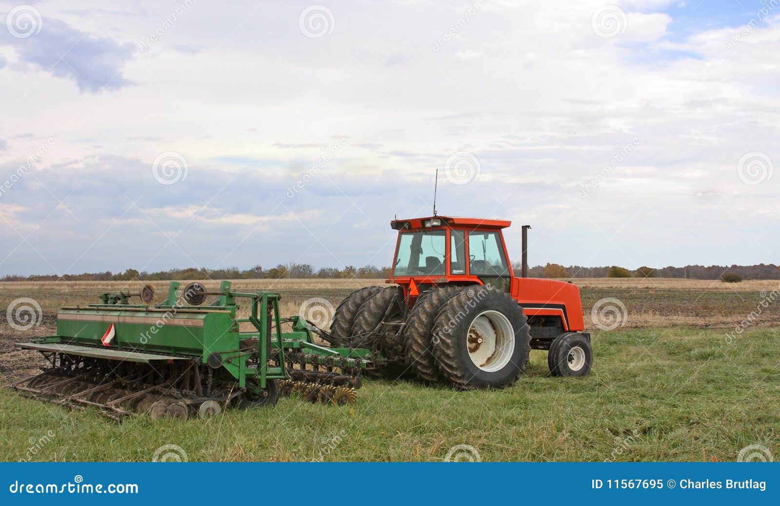 Tractor and Disc stock image. Image of farmland, farming - 11567695