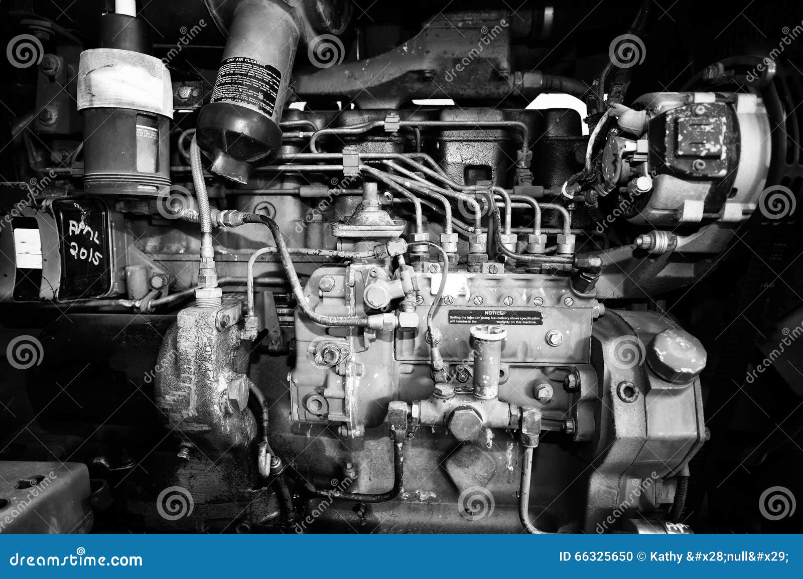 Tractor engine stock photo. Image of industrial, machinery - 66325650