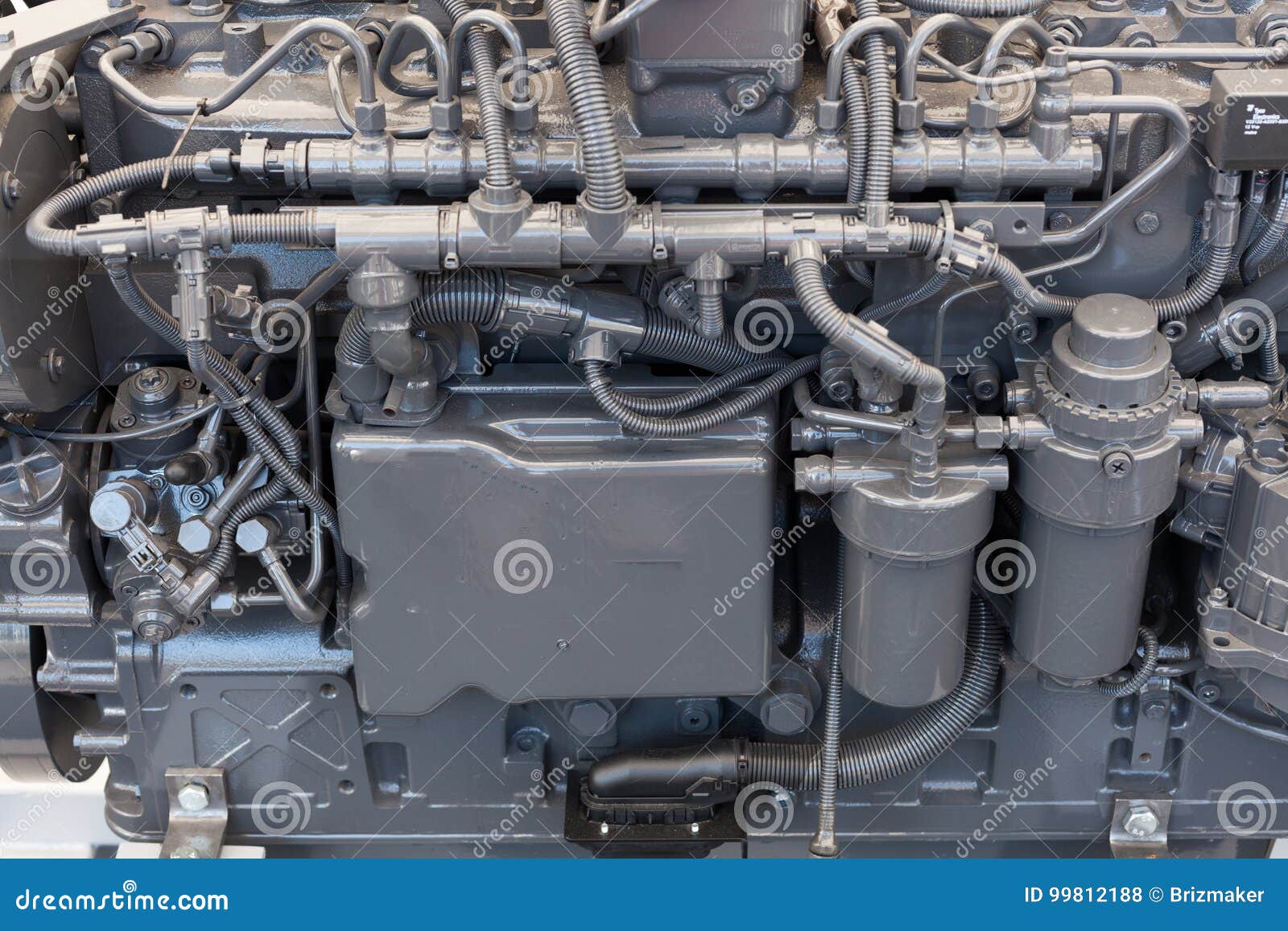 Tractor engine close up stock photo. Image of industrial - 99812188