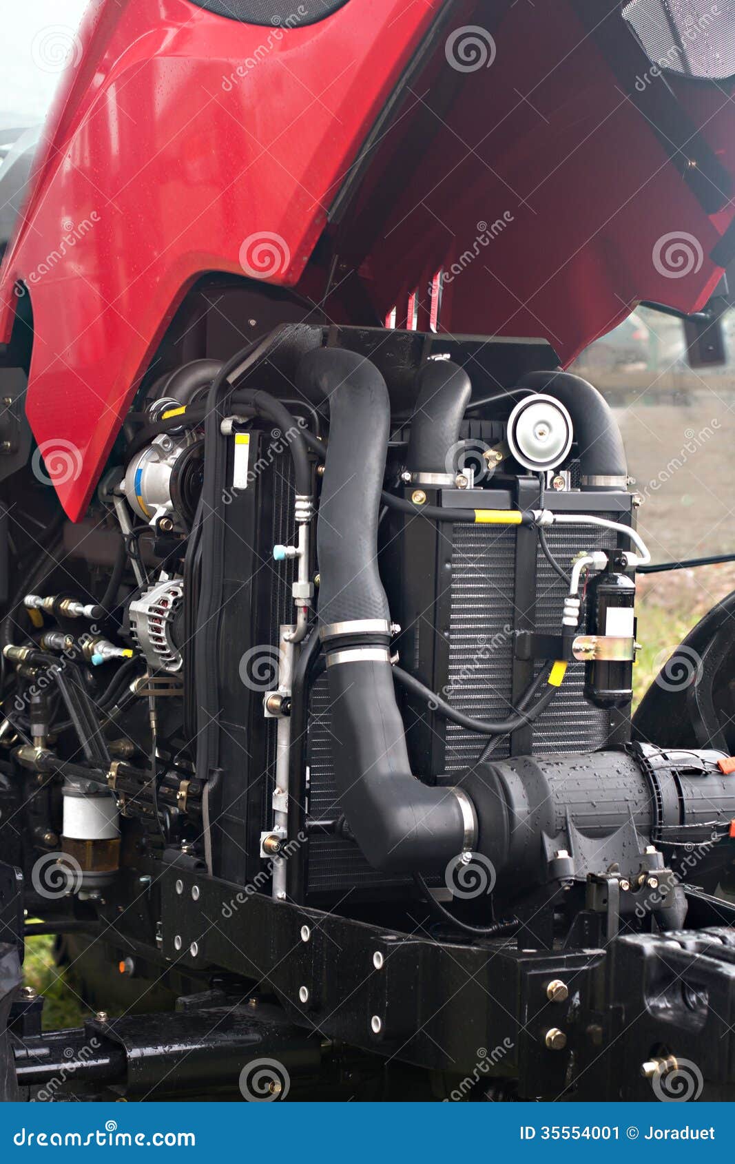 Tractor engine stock image. Image of equipment, machinery - 35554001