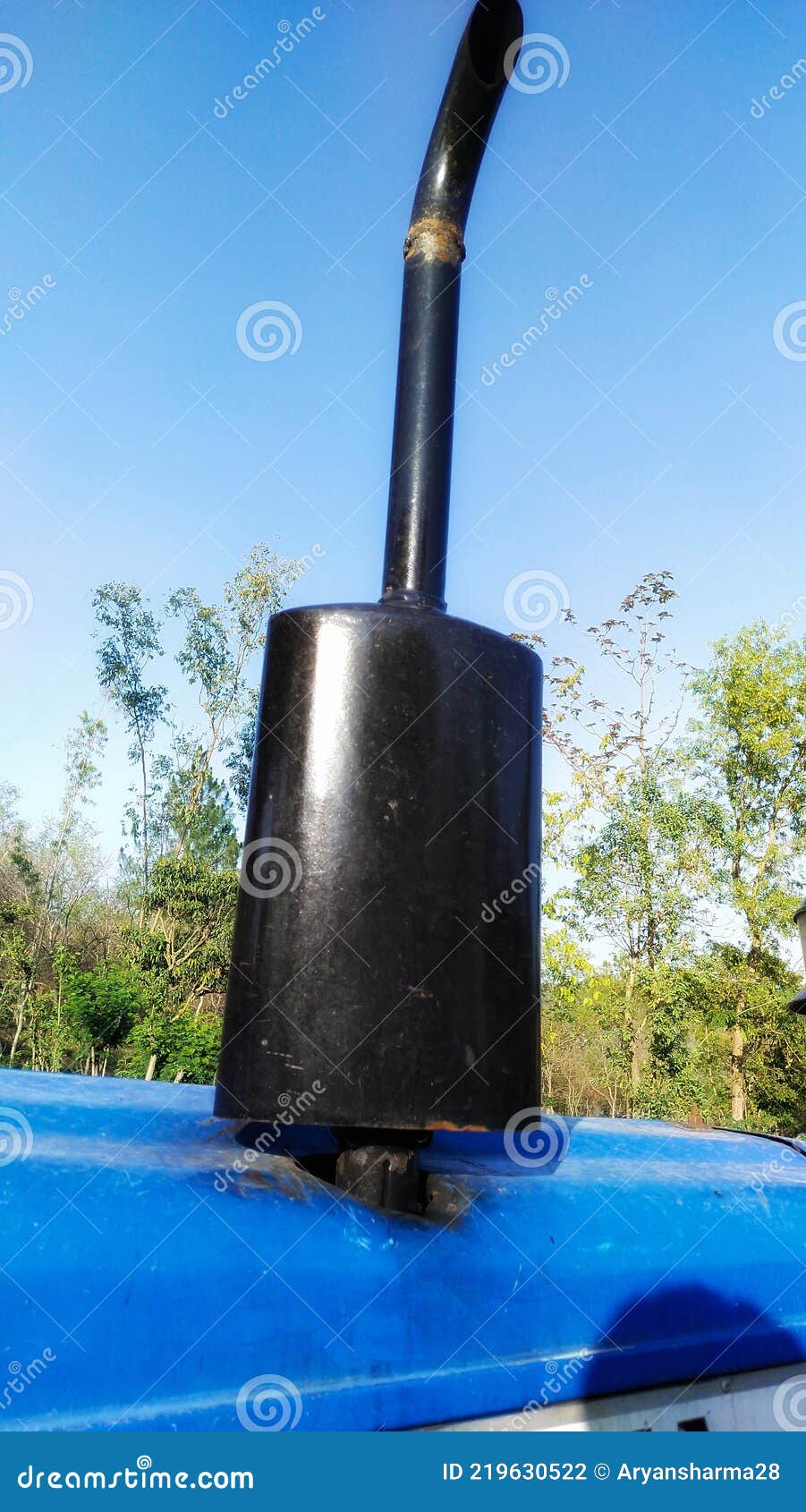 Tractor Exhaust Pipe Pump System Stock Photo - Image of pump, exhaust ...