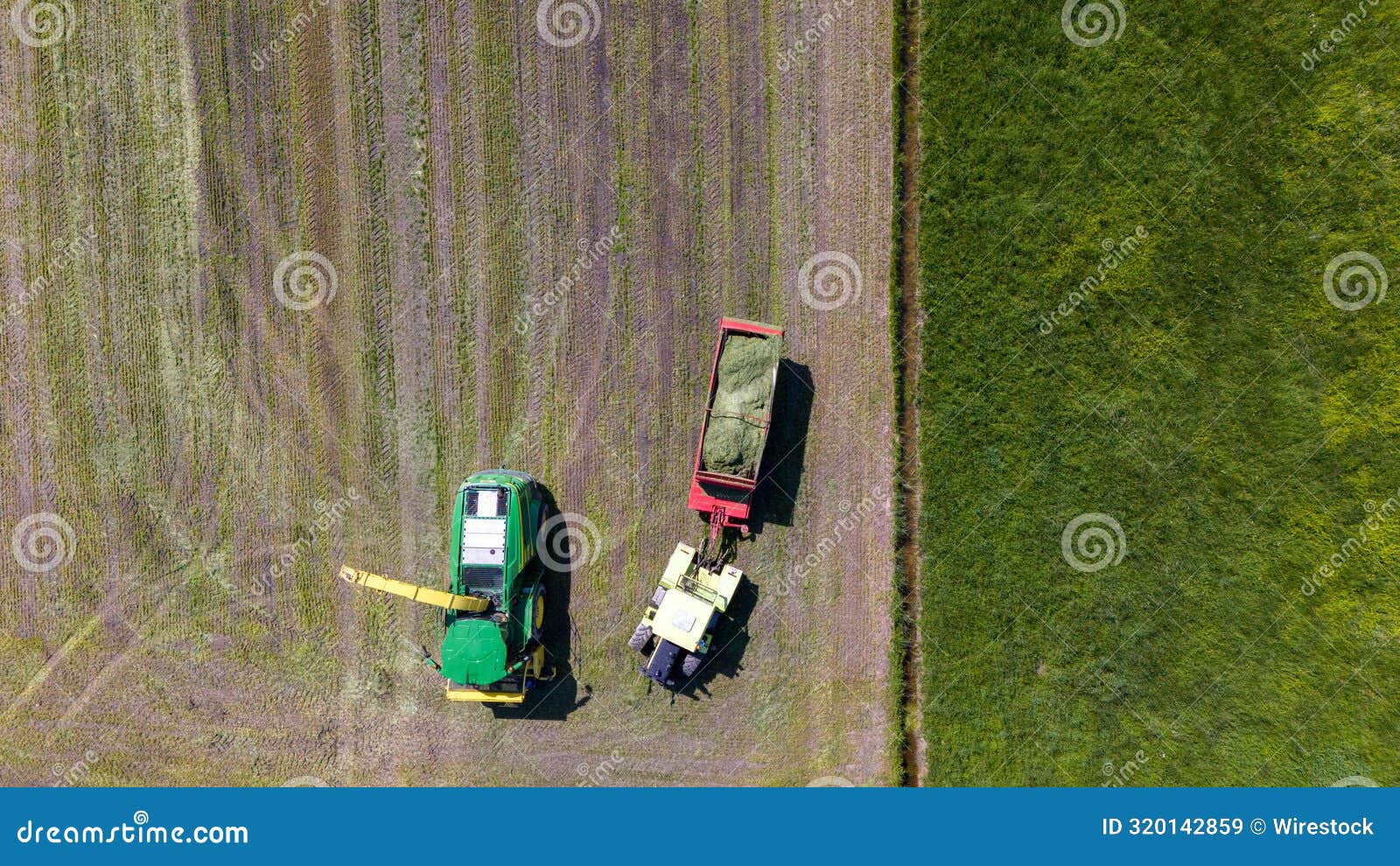Tractor and a Farm Implement in a Field Stock Image - Image of vehicle ...